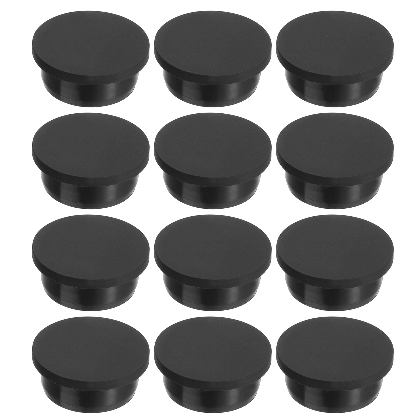Uxcell 33.3mm Diameter Rubber Hole Plugs, 12 Pcs Silicone Rubber Round ...