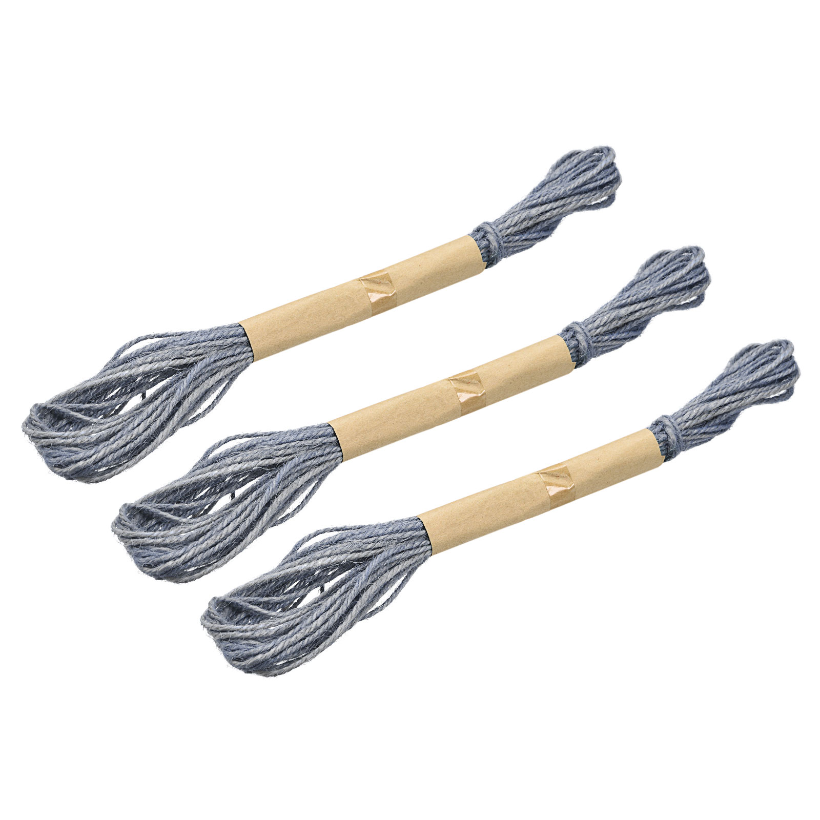 Uxcell 33 Feet 2mm Jute Twine, Jute Rope for Craft Projects Gray 3 Pack ...