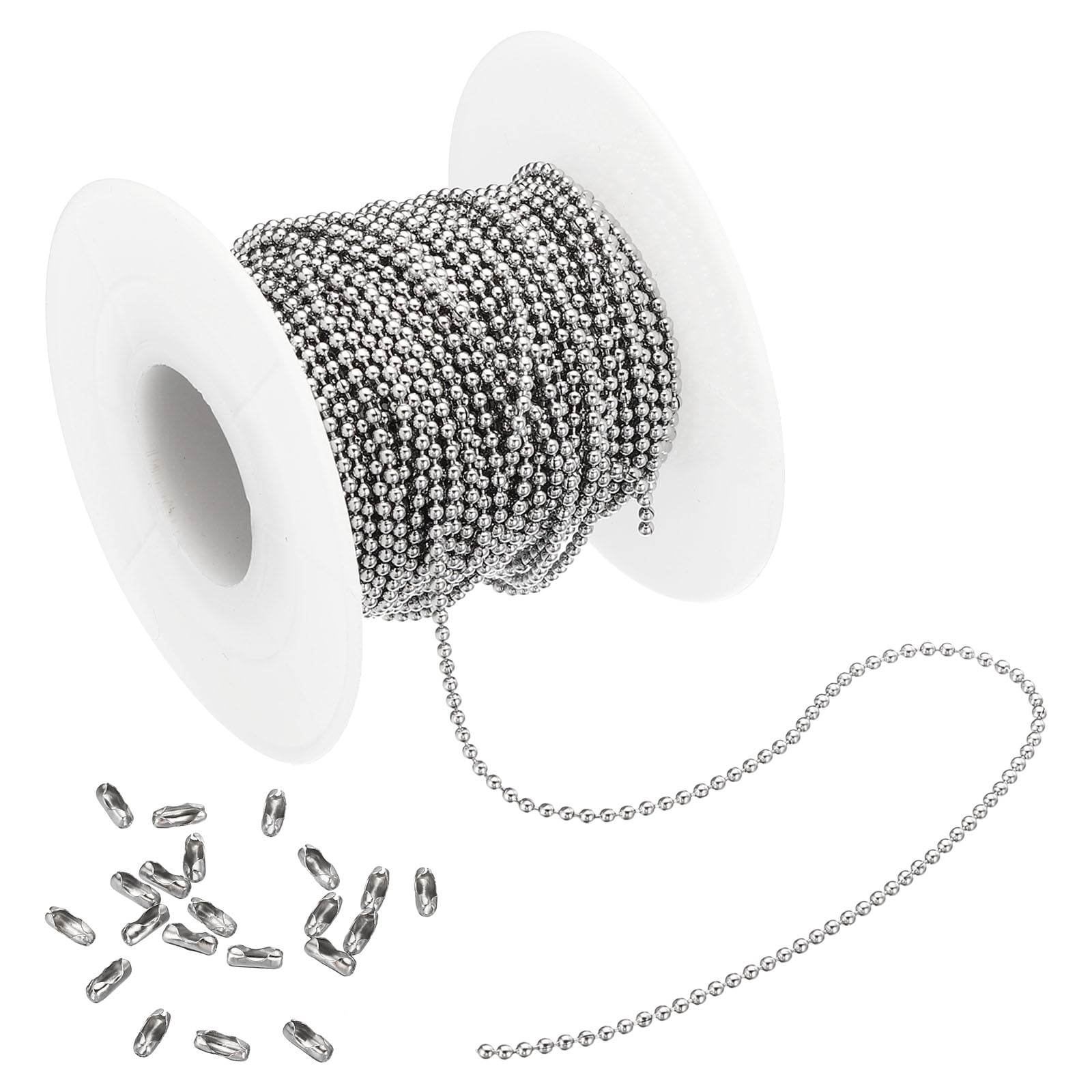 Uxcell 33 Feet Beading Chain with Spool 1.5mm Brass Chain Link with ...