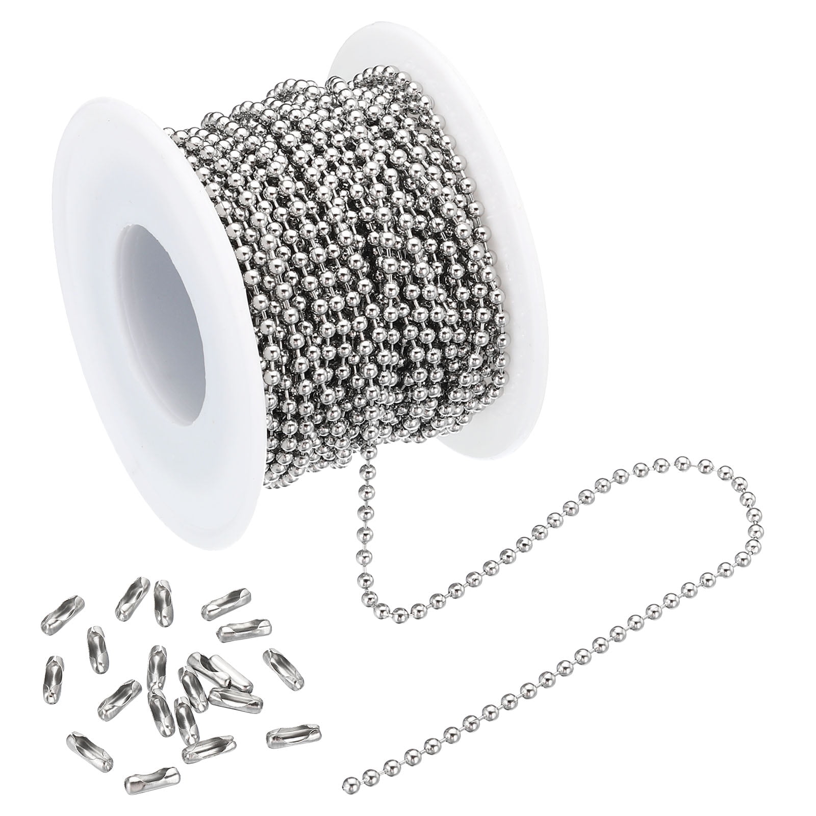 Uxcell 33 Feet Beading Chain with Spool 2.5mm Brass Chain Link with ...