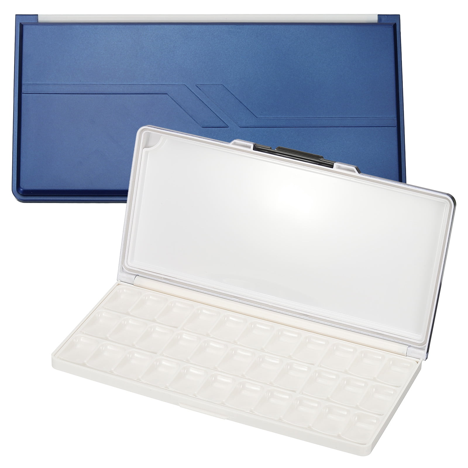 Uxcell 33 Wells Paint Storage Box, Airtight Folding Painting Palette ...