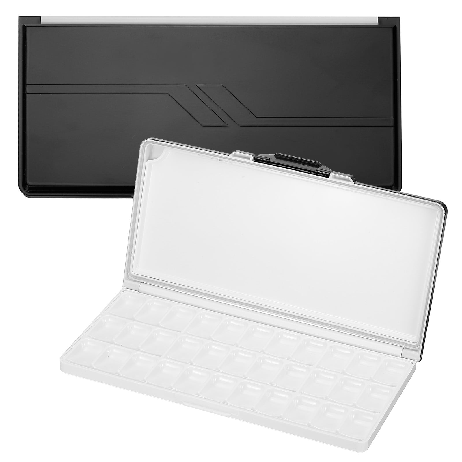 Uxcell 33 Wells Paint Storage Box, Airtight Folding Detachable Palette ...