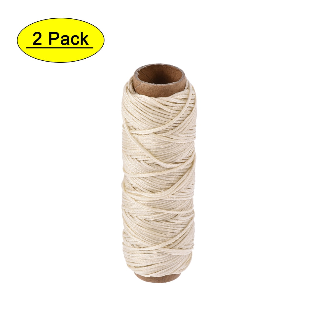 Uxcell 33 Yards 150D/1mm Leather Sewing Thread Waxed Flat Thread Light ...