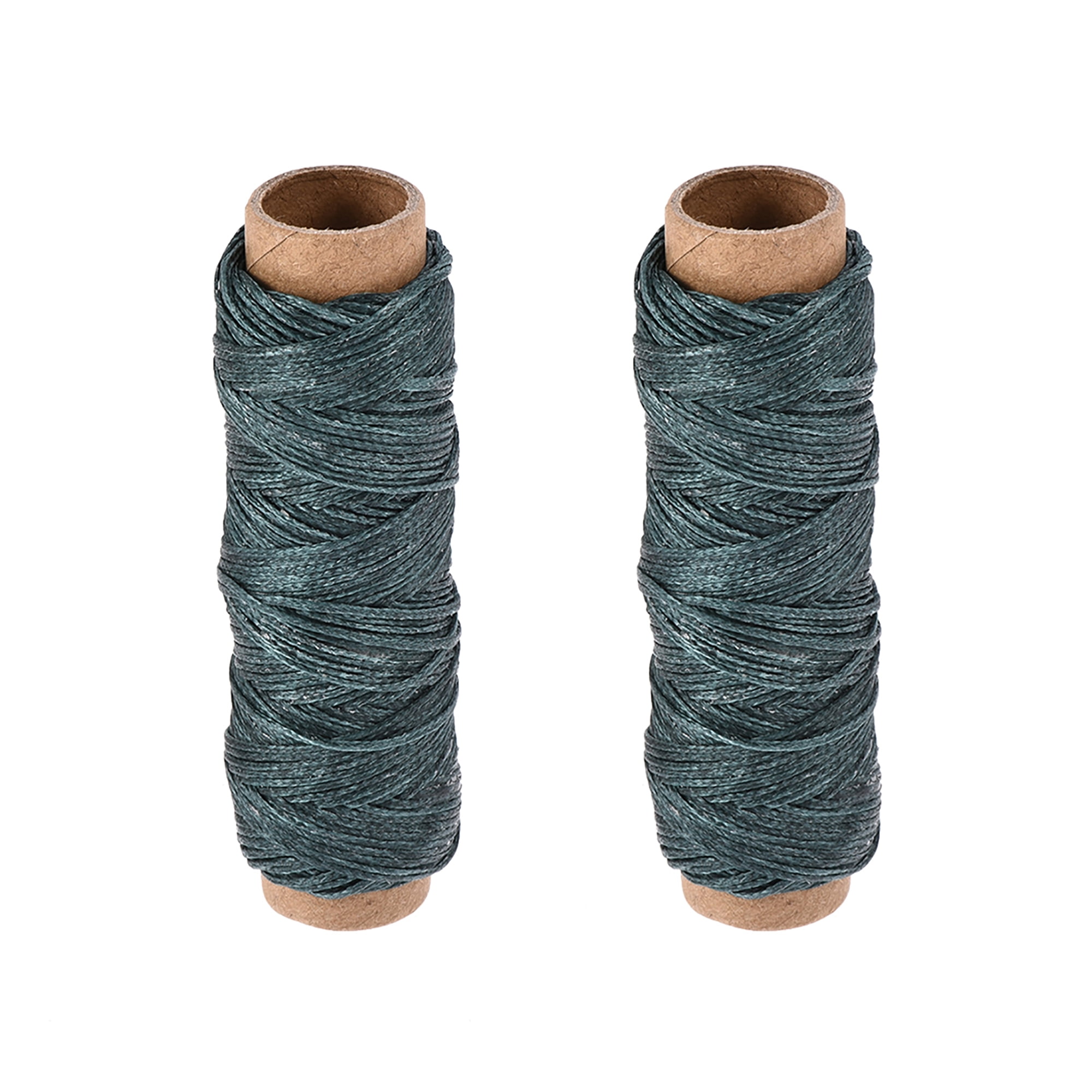 Uxcell 33 Yards 150D/1mm Leather Sewing Waxed Threads Army Green 2 Pack ...