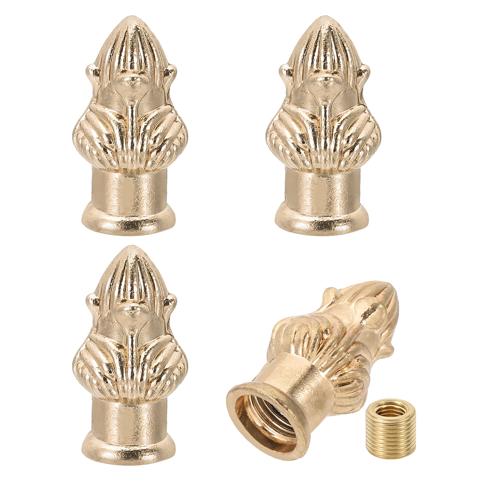 Uxcell 33 x 16mm Lamp Finials Caps Knob, Solid Lamp Shade Top ...