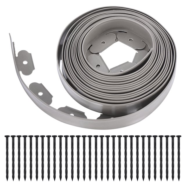 Uxcell 33Ft No Dig Landscape Edging Border 2" Tall Plastic Garden ...