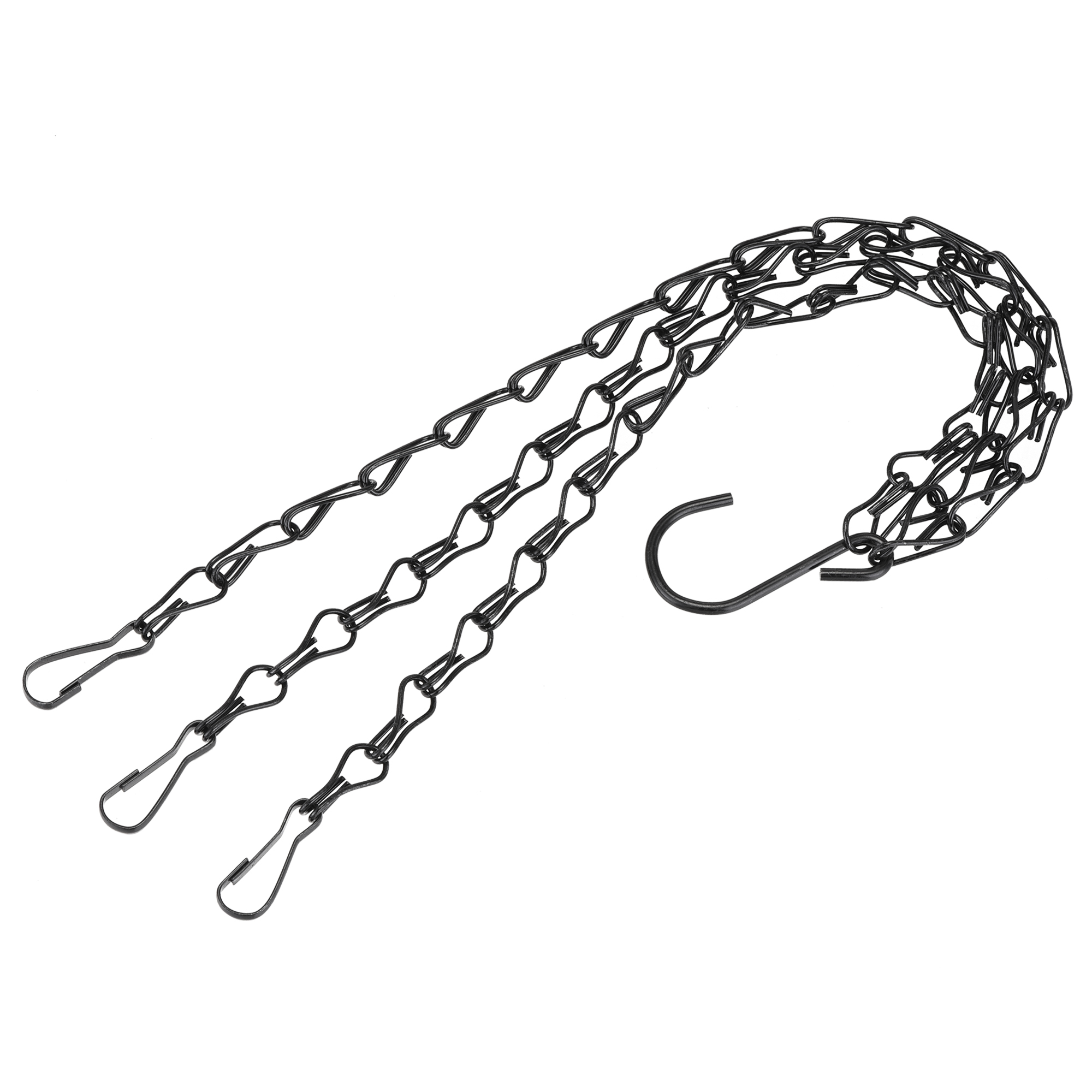 Uxcell 33cm Long Link 3 Point Holder with Clasp S Hook Hanging Chains ...