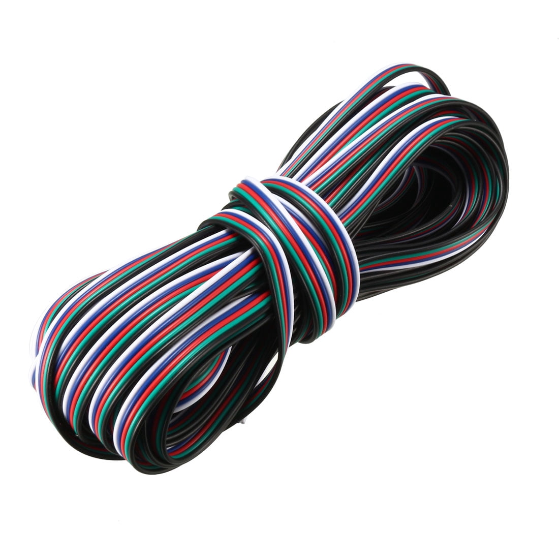 Uxcell 33ft / 10m 22AWG 5 Pin 5 Color Cable Line RGB Wire for LED 5050 ...