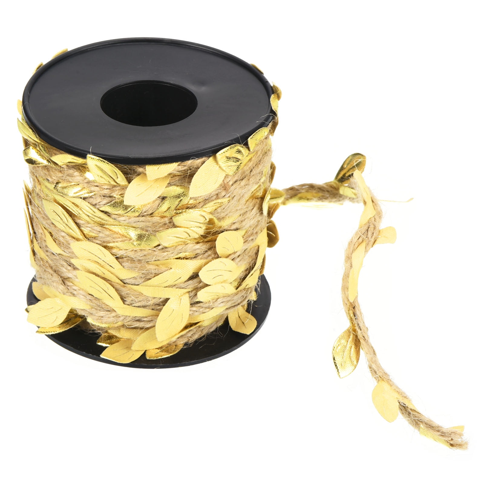 Uxcell 33ft 5mm Burlap Leaf Ribbon Artificial Vine Natural Jute Rope ...