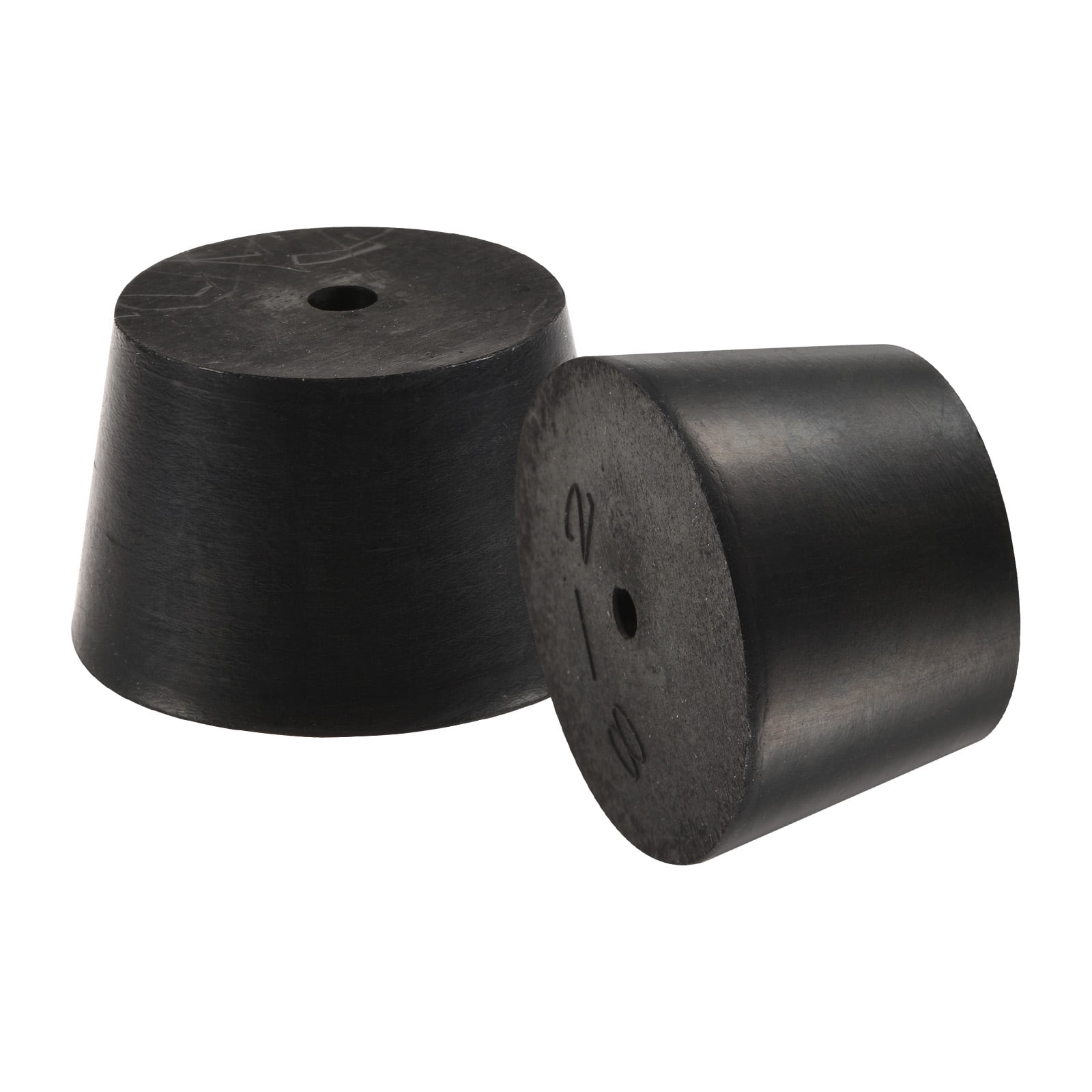 Uxcell 33mm to 41mm w Hole Rubber Tapered Plug for Lab Home Black 3 ...