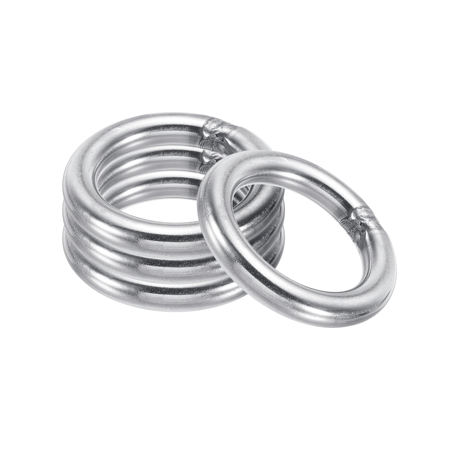 Uxcell 34mm Metal O Rings, 4 Pack 304 Stainless Steel Round Rings for ...