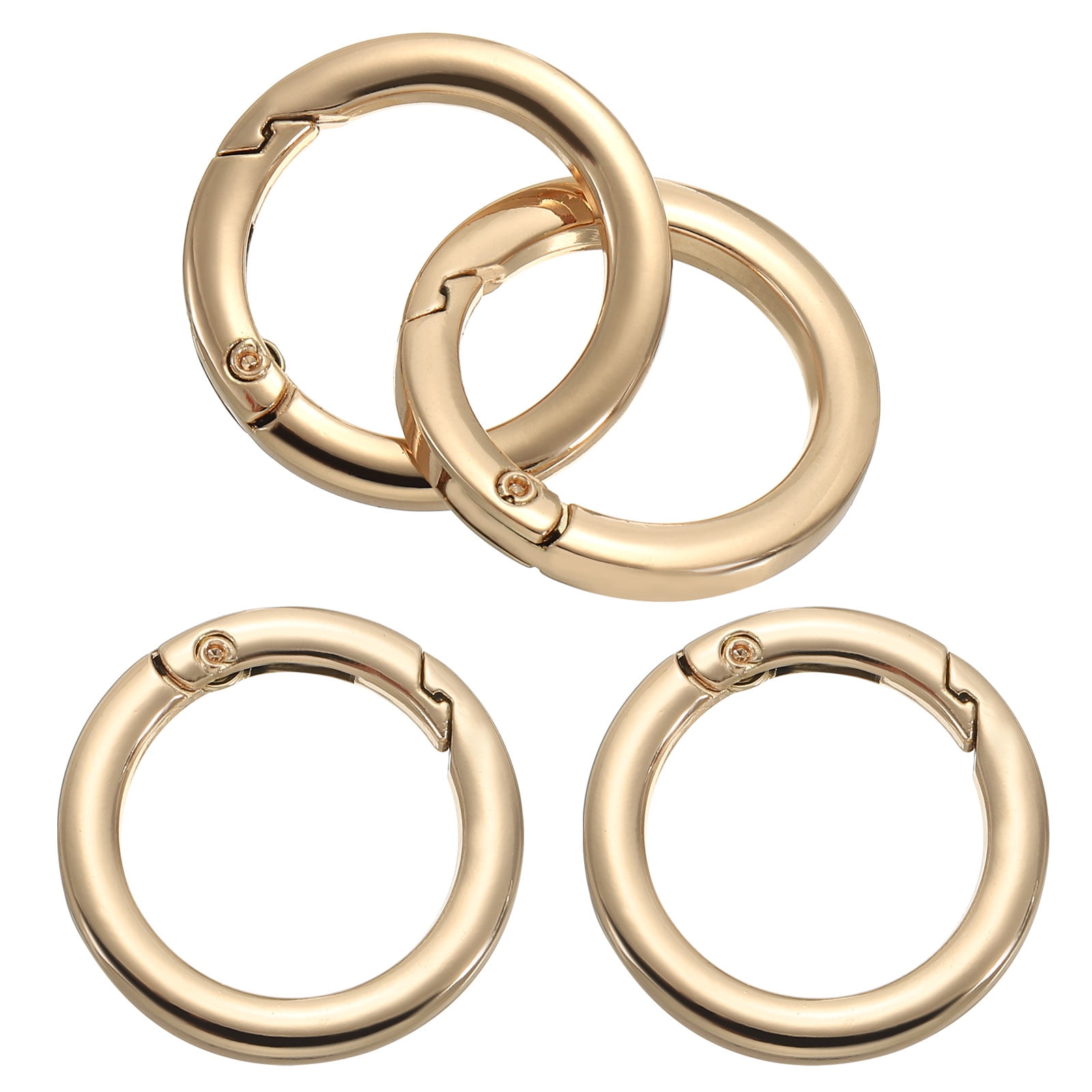 Uxcell 34mm OD Flat Trigger Spring O Rings Round Clasp Clip Snap Spring ...