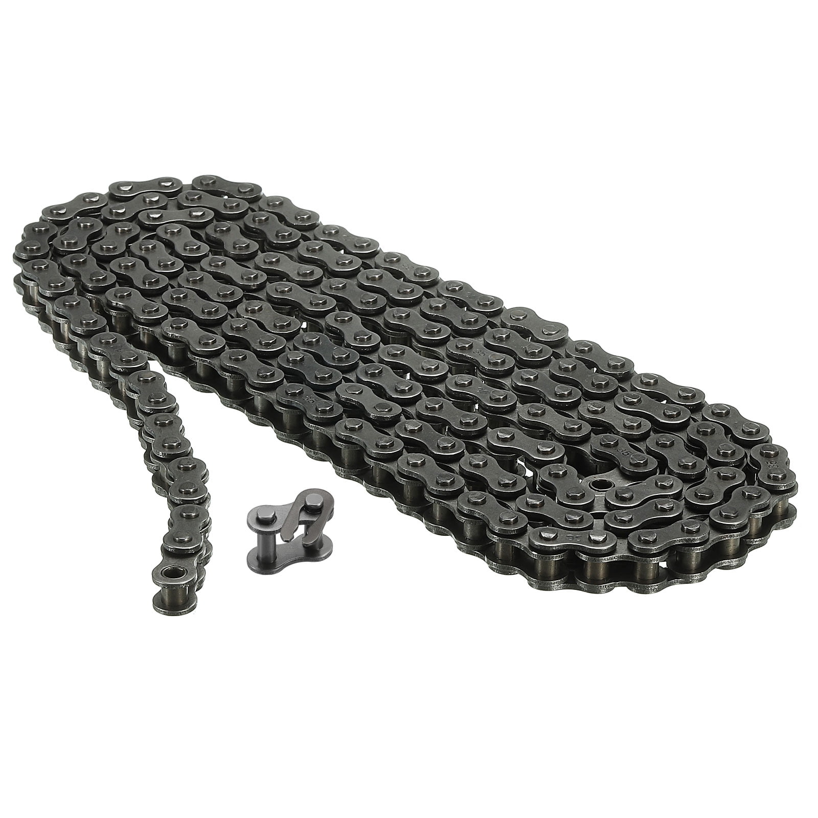 Uxcell #35/06C-1 Roller Chain 5 Feet 3/8" Pitch Carbon Steel Roller ...