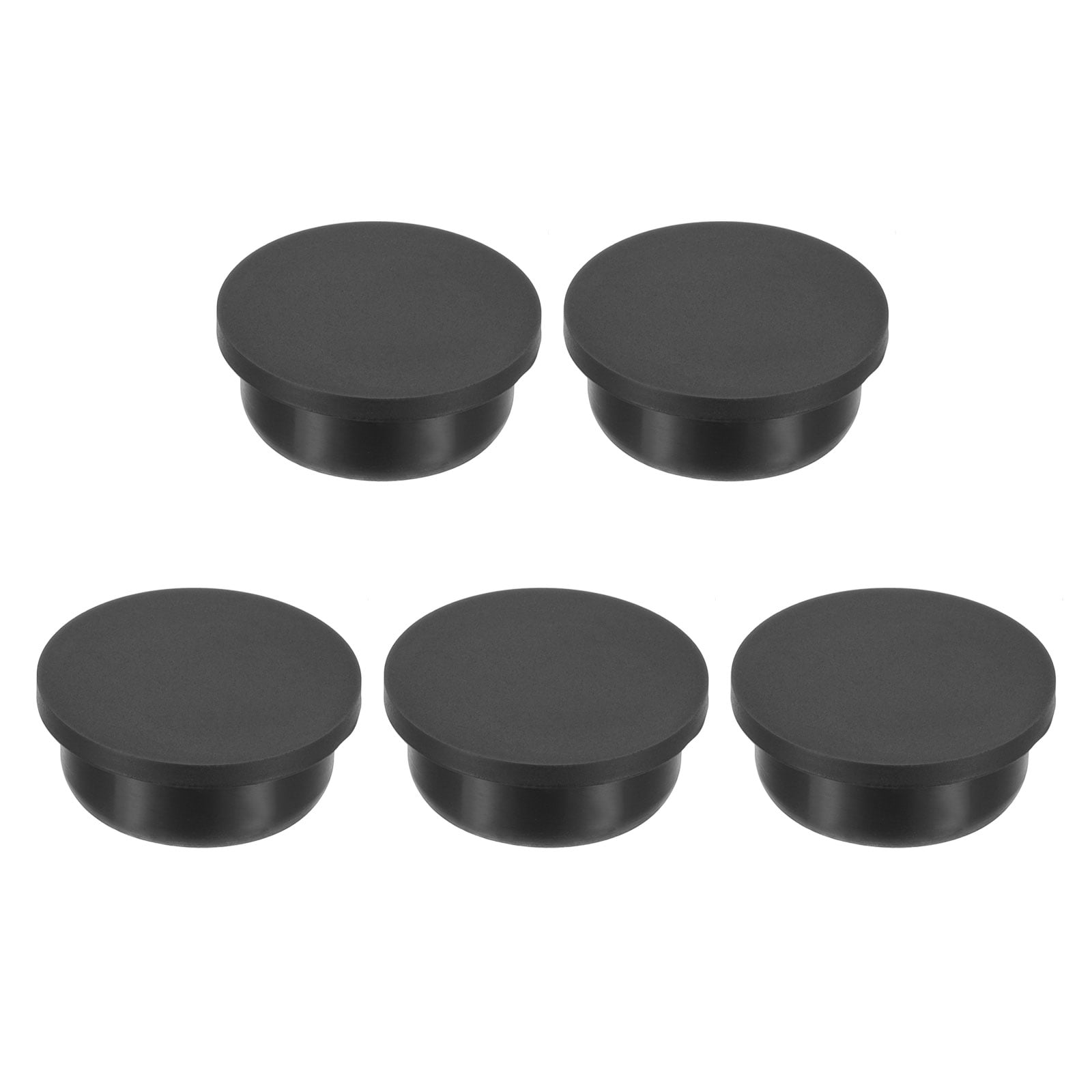 Uxcell 35.3mm Diameter Rubber Hole Plugs, 5 Pcs Silicone Rubber Round ...