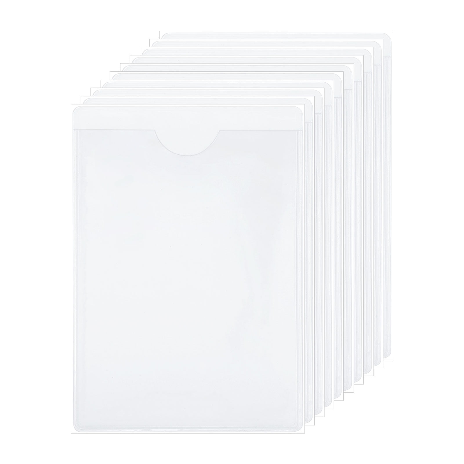 Uxcell 35 Pcs Self Adhesive Index Card Pockets with Top Open, 3.1" x 4. ...