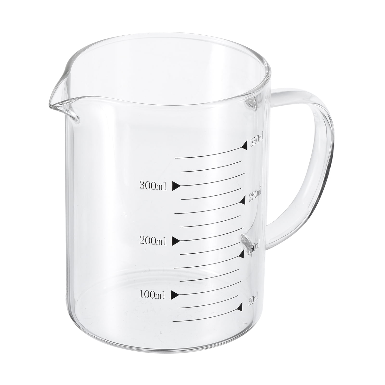 Uxcell 350ml Glass Measuring Cup, 3.3 Borosilicate Glass Graduated ...