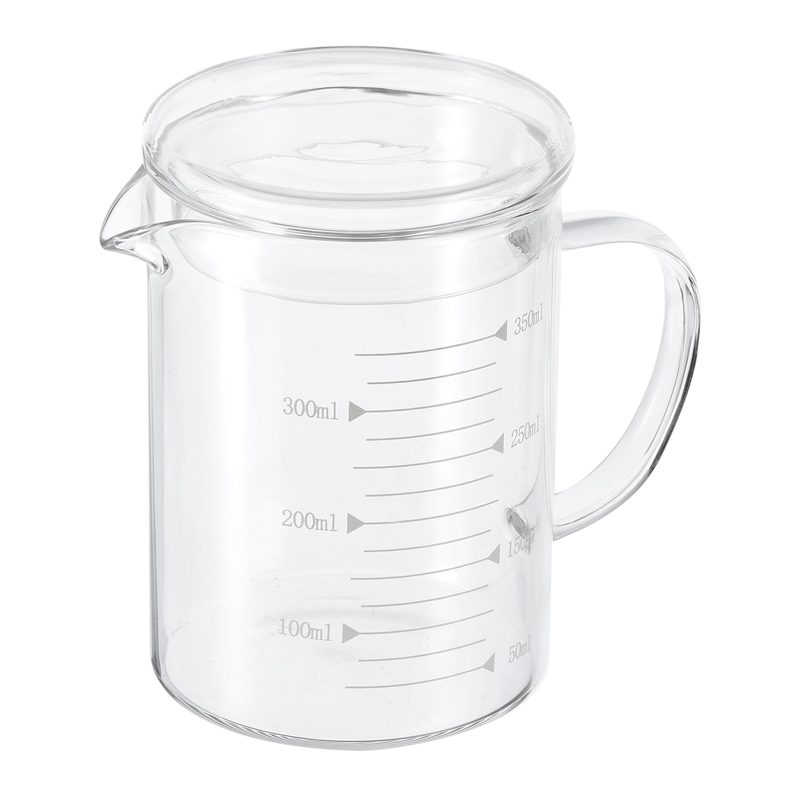 Uxcell 350ml Glass Measuring Cup, 3.3 Borosilicate Glass Graduated ...