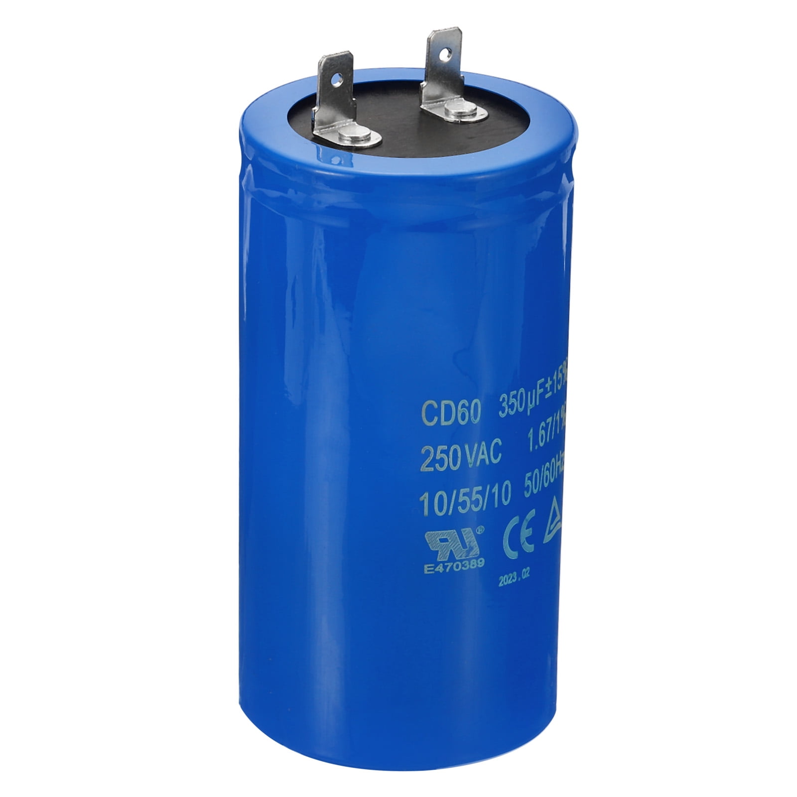 Uxcell 350uF/MFD 250VAC 15% Tolerance 50/60Hz CD60 Run Capacitor ...
