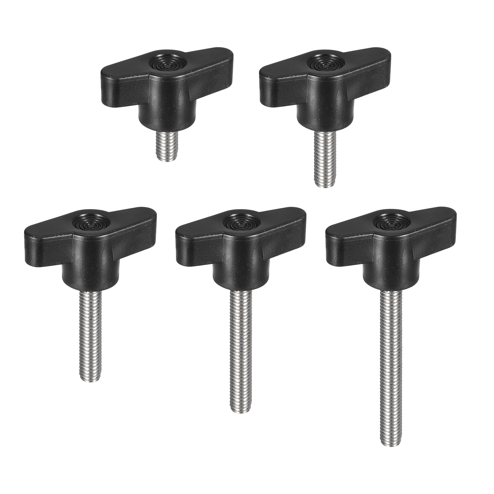 Uxcell 35Pack 5 Sizes Metric 304 Stainless Steel T Shaped Clamping ...