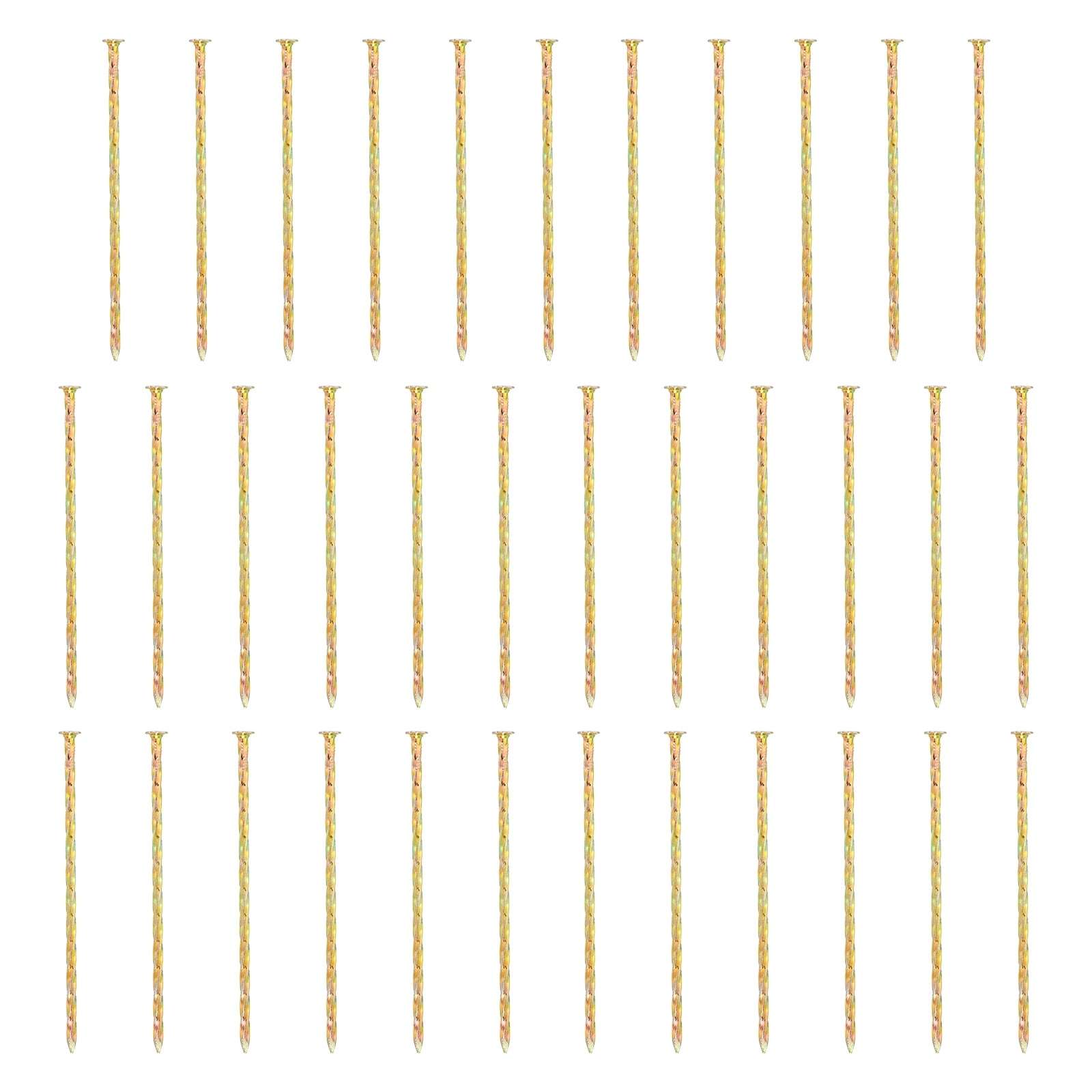 Uxcell 35Pack Spiral Anchoring Stakes, 6 Inch Galvanized Artificial ...