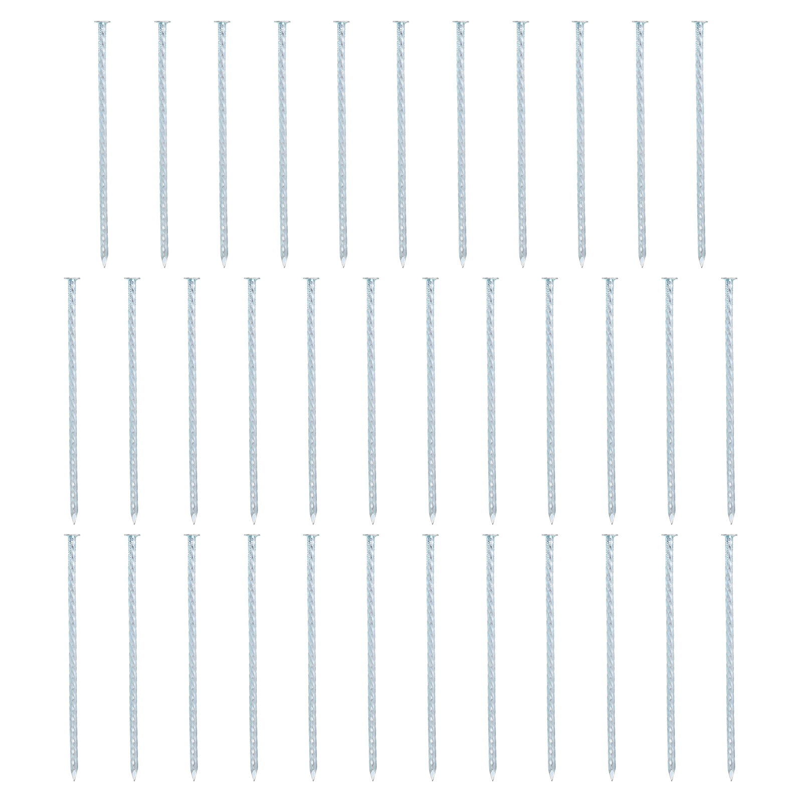 Uxcell 35Pack Spiral Anchoring Stakes, 7 Inch Galvanized Artificial ...