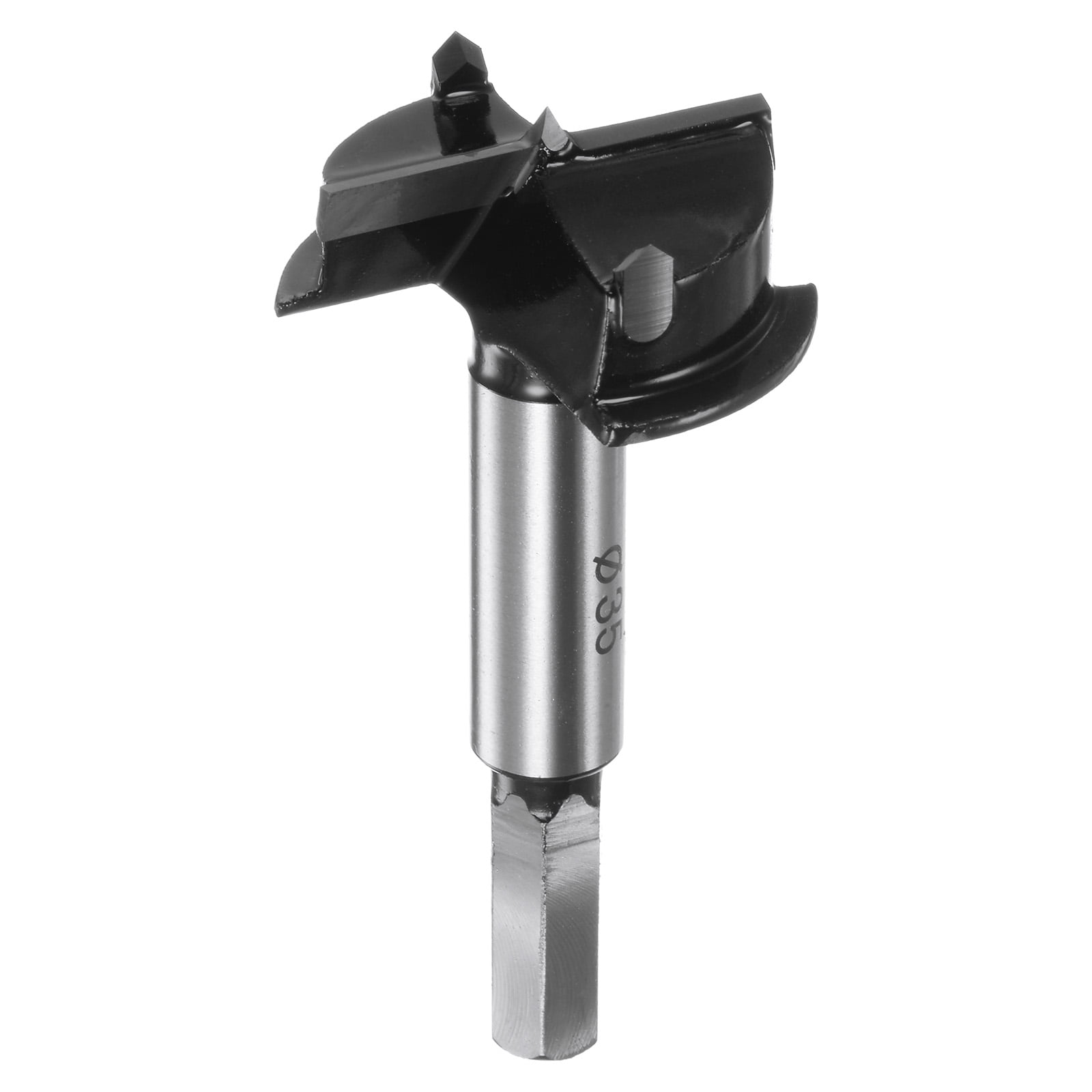 Uxcell 35mm (1-3/8") Carbide 2 Flutes Positioning Wood Hole Hinge ...