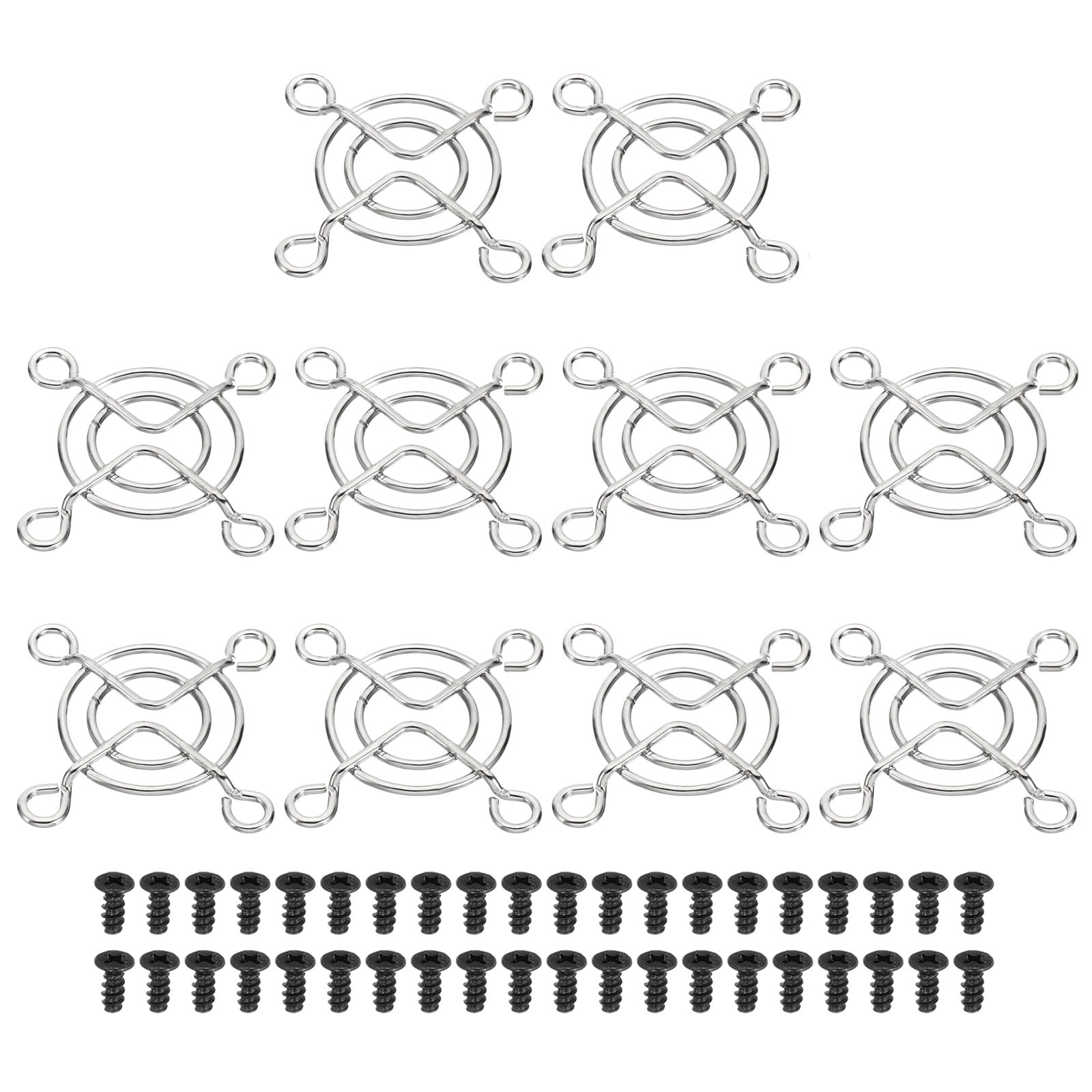 Uxcell 35mm Fan Grill with Screws 10pcs Metal Ventilator Grill Cover ...