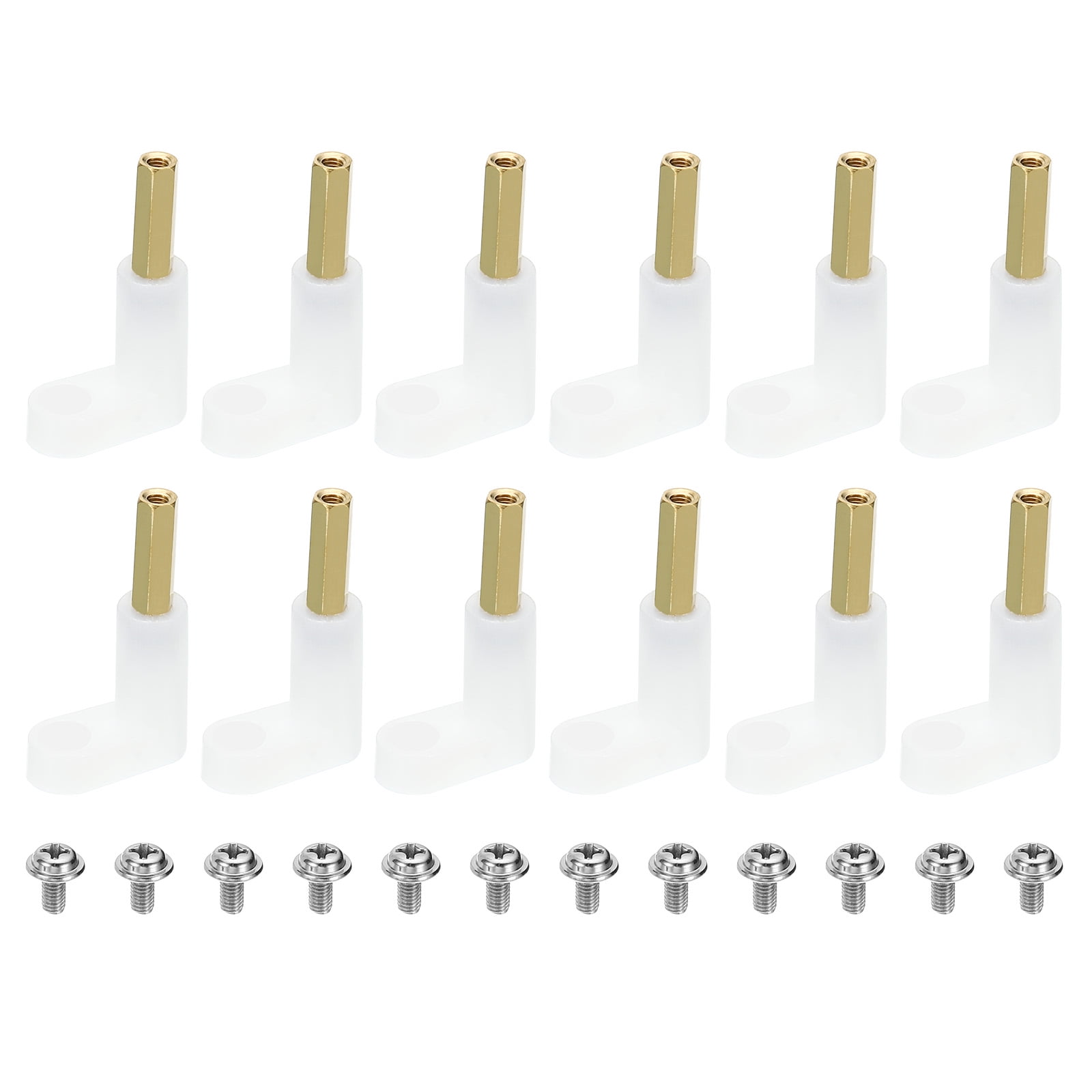 Uxcell 35mm L Type PCB Spacer Kit, 24Pack PCB Insulated Board ...