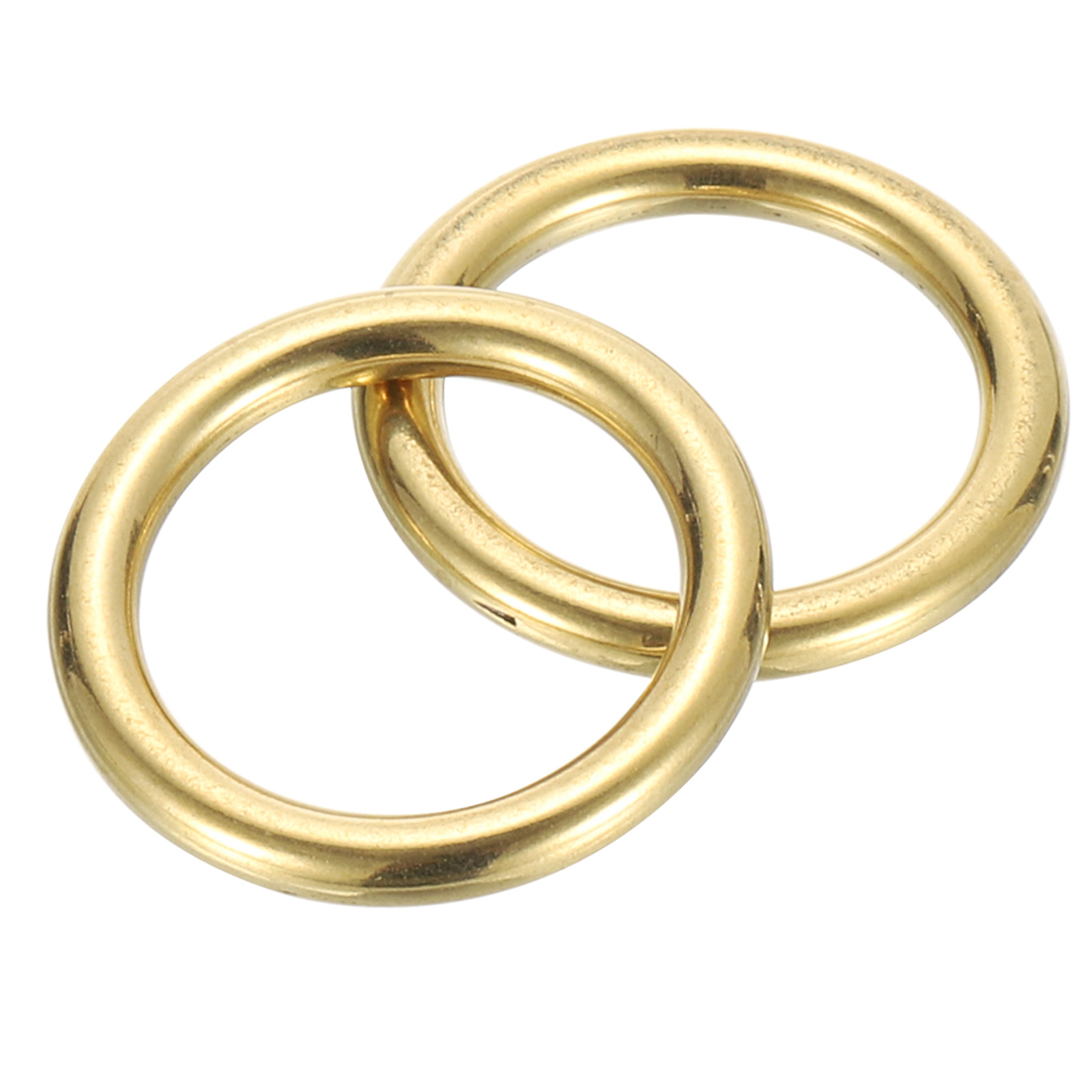 Uxcell 35mm OD Copper O Ring, 2 Pcs Solid Copper Round Smooth Multi ...