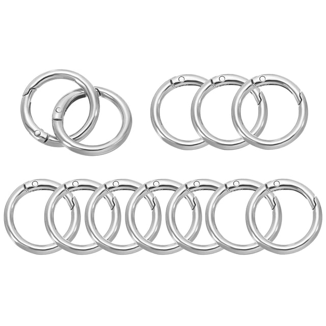 Uxcell 35mm OD Spring O Rings Round Clasp Clip Trigger Snap Spring ...