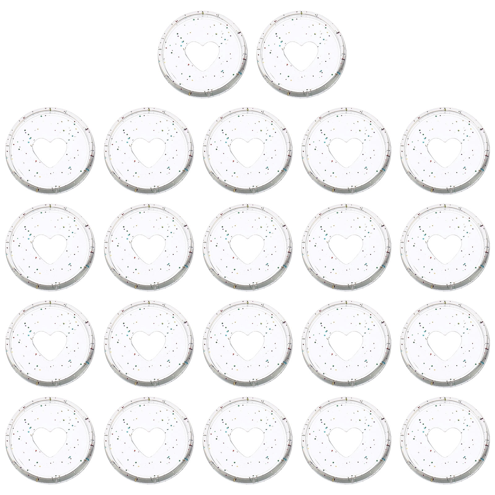 Uxcell 35mm Plastic Book Binding Discs Discbound Expansion Discs Heart ...