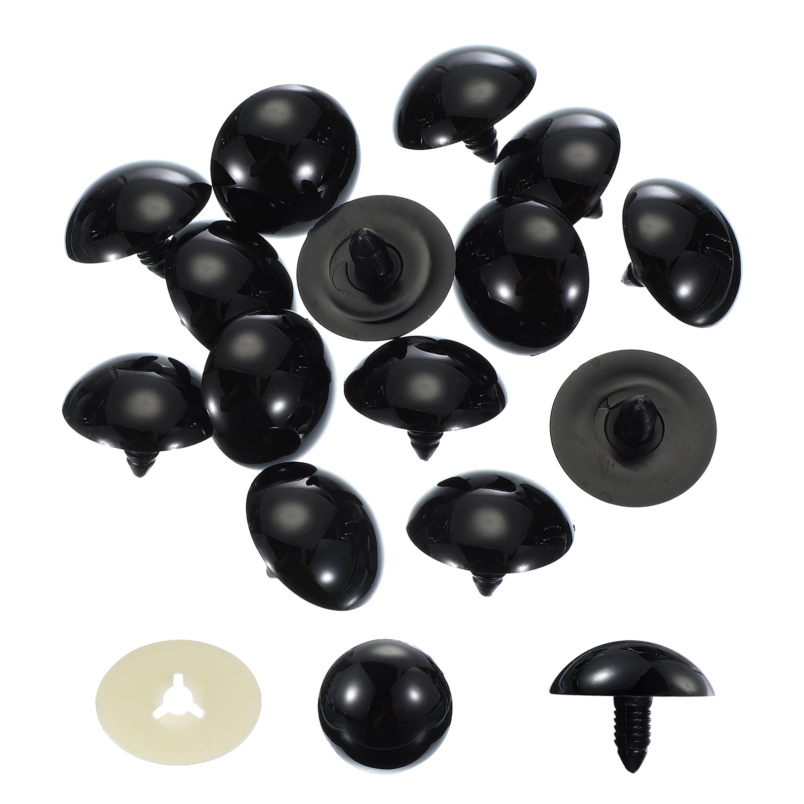Uxcell 35mm Safety Eyes, 30 Pcs Plastic Craft Eyes with Protective Film ...