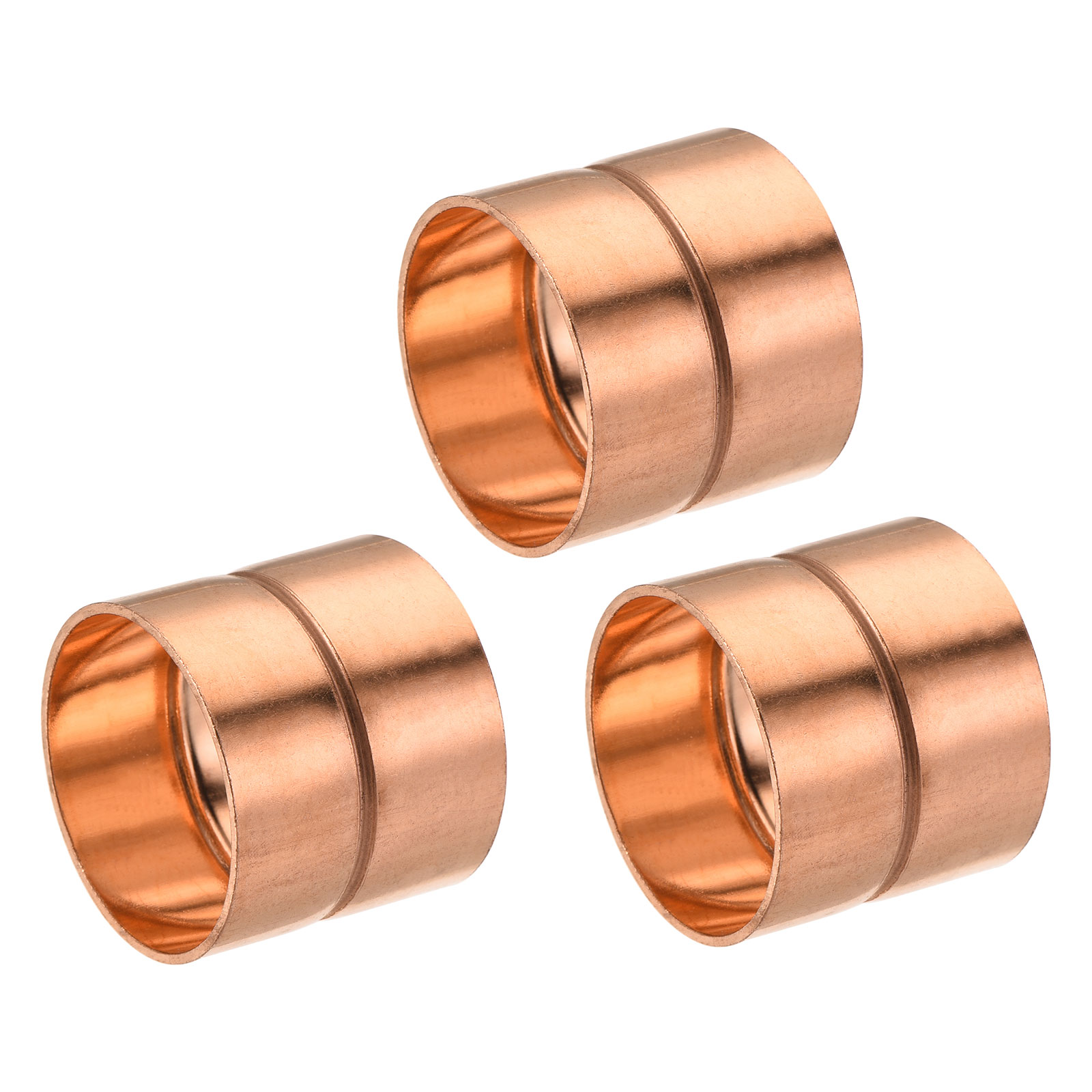 Uxcell 35mm Straight Copper Pipe Coupling Connecting Adapter Joint for ...