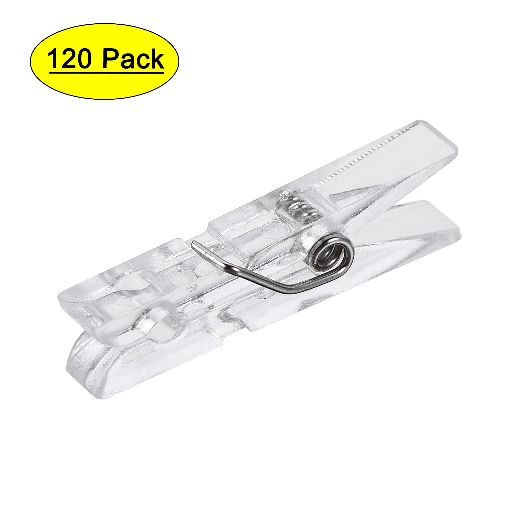 Uxcell 35x5.1x8mm Picture Clamp Holder Photo Clips Clear 120 Pack ...