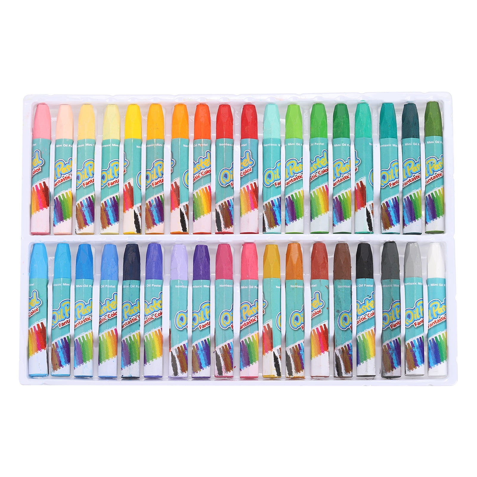 Uxcell 36 Color Oil Pastels, 36 Color Soft Oil Crayons Creamy Pastels ...