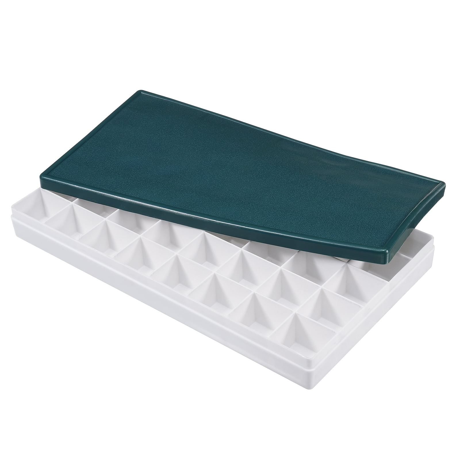 Uxcell 36 Compartments Plastic Painting Tray Deep Saver Box with Soft ...