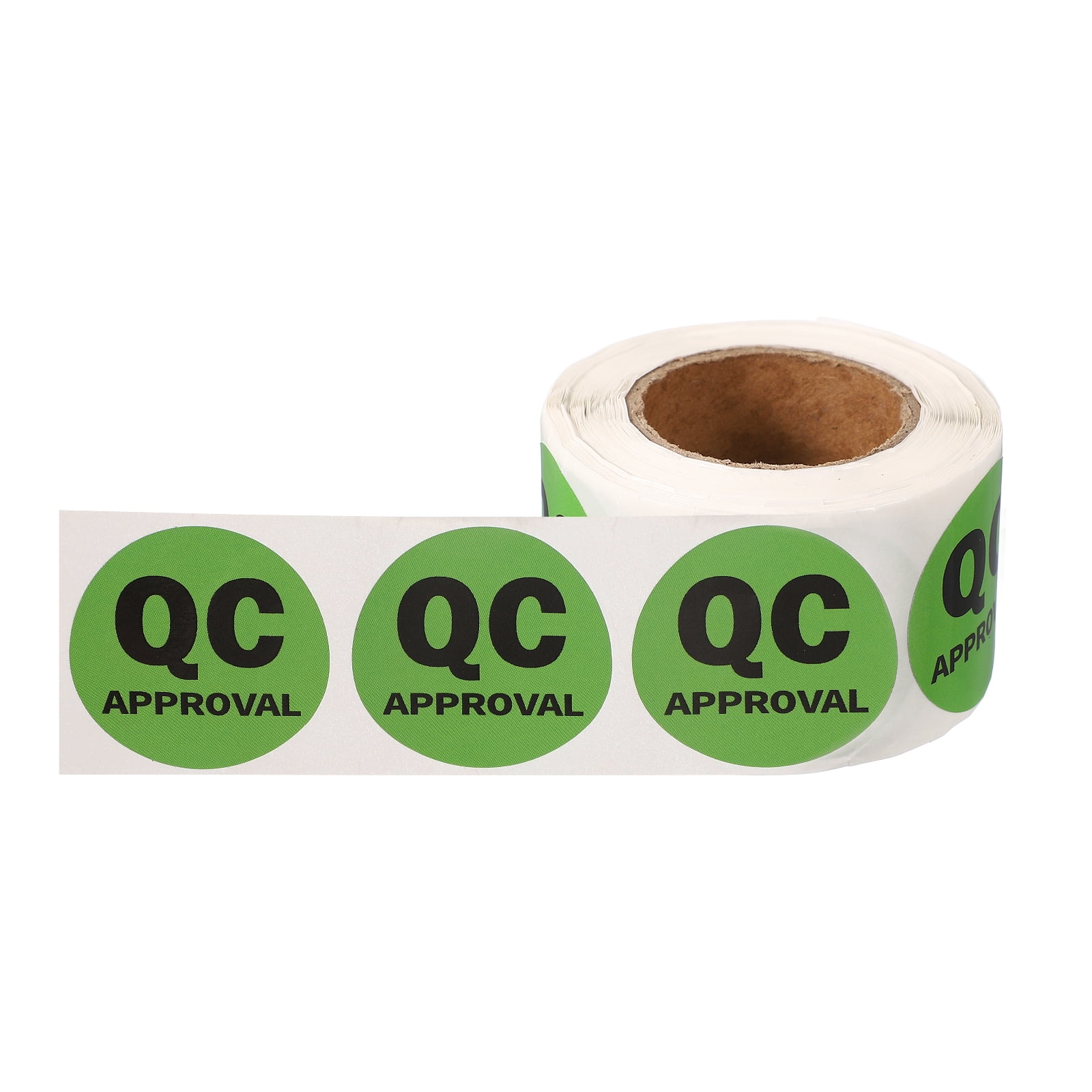 Uxcell 360 Pcs 1 Roll Adhesive QC APPROVAL Label Stickers, 1.5 Inch ...