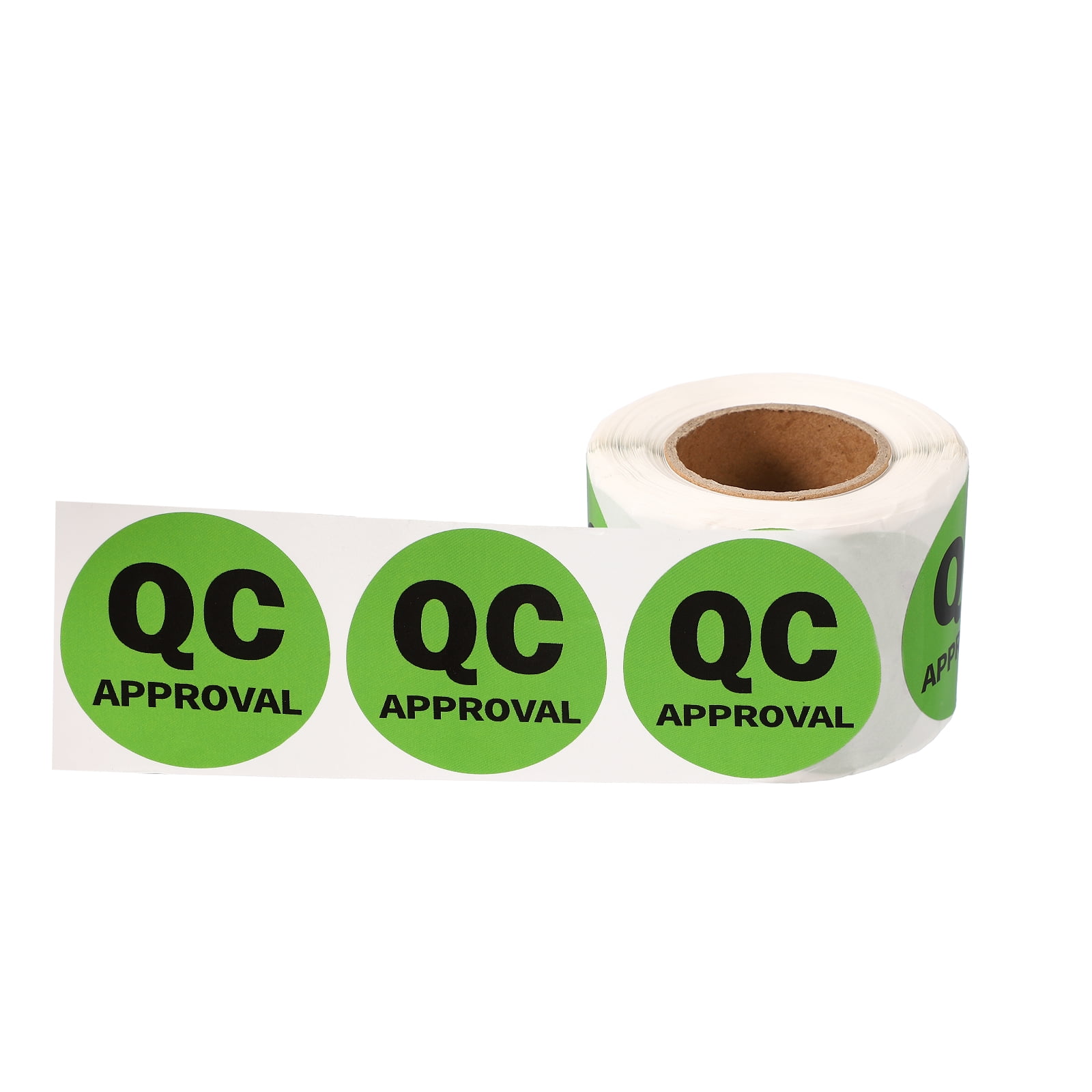 Uxcell 360 Pcs 1 Roll Adhesive QC APPROVAL Label Stickers, 2 Inch ...