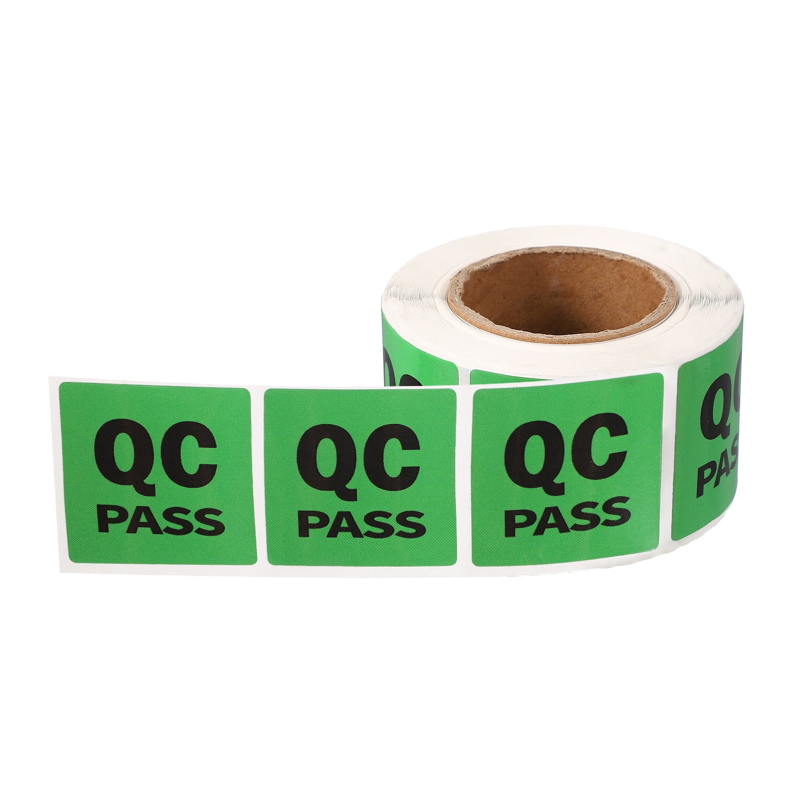 Uxcell 360 Pcs 1 Roll Adhesive QC PASS Label Stickers, 1.5 Inch Square ...