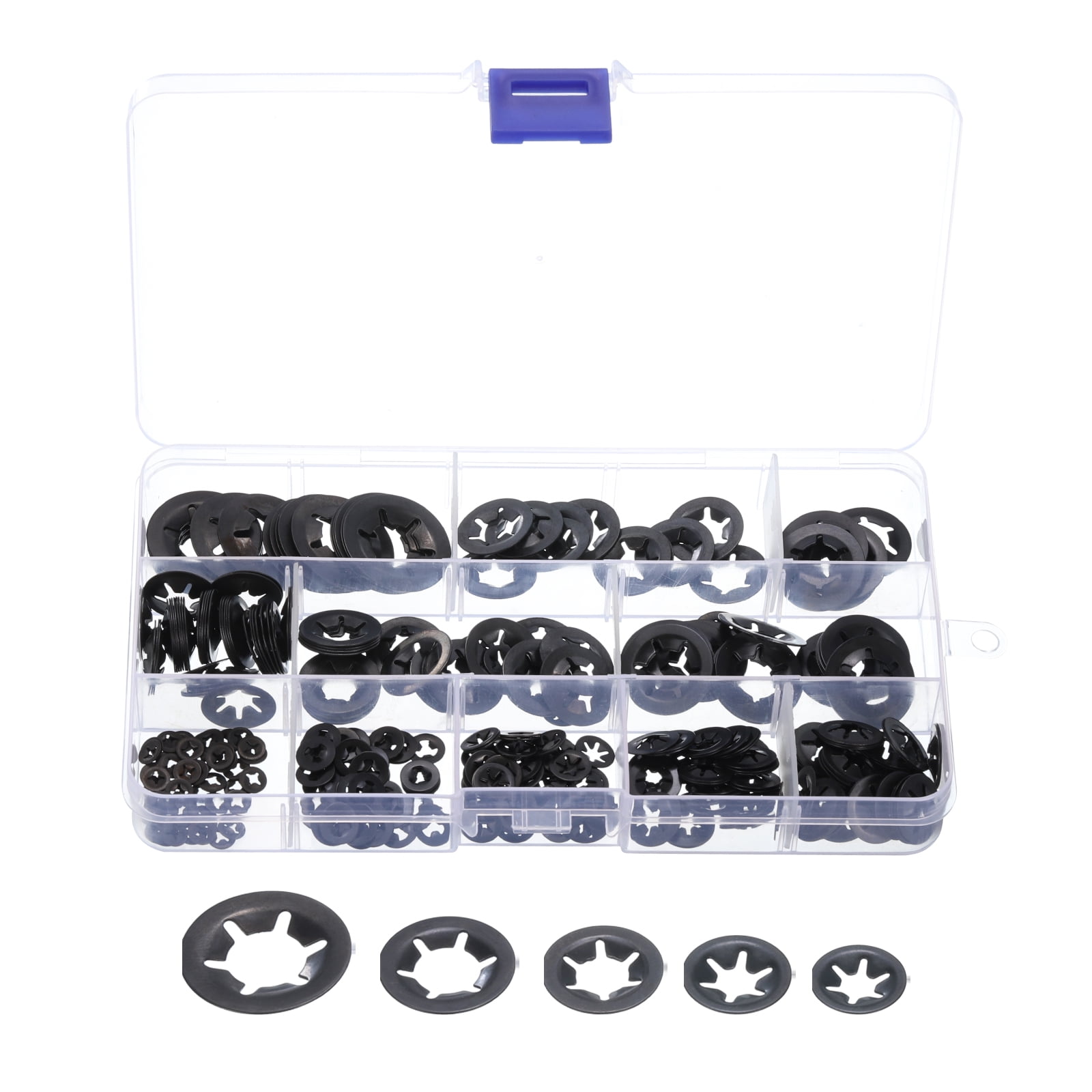 Uxcell 360 Pcs Internal Tooth Washers Set, 9 Sizes M2/M2.5/M3/M4/M5/M6 ...