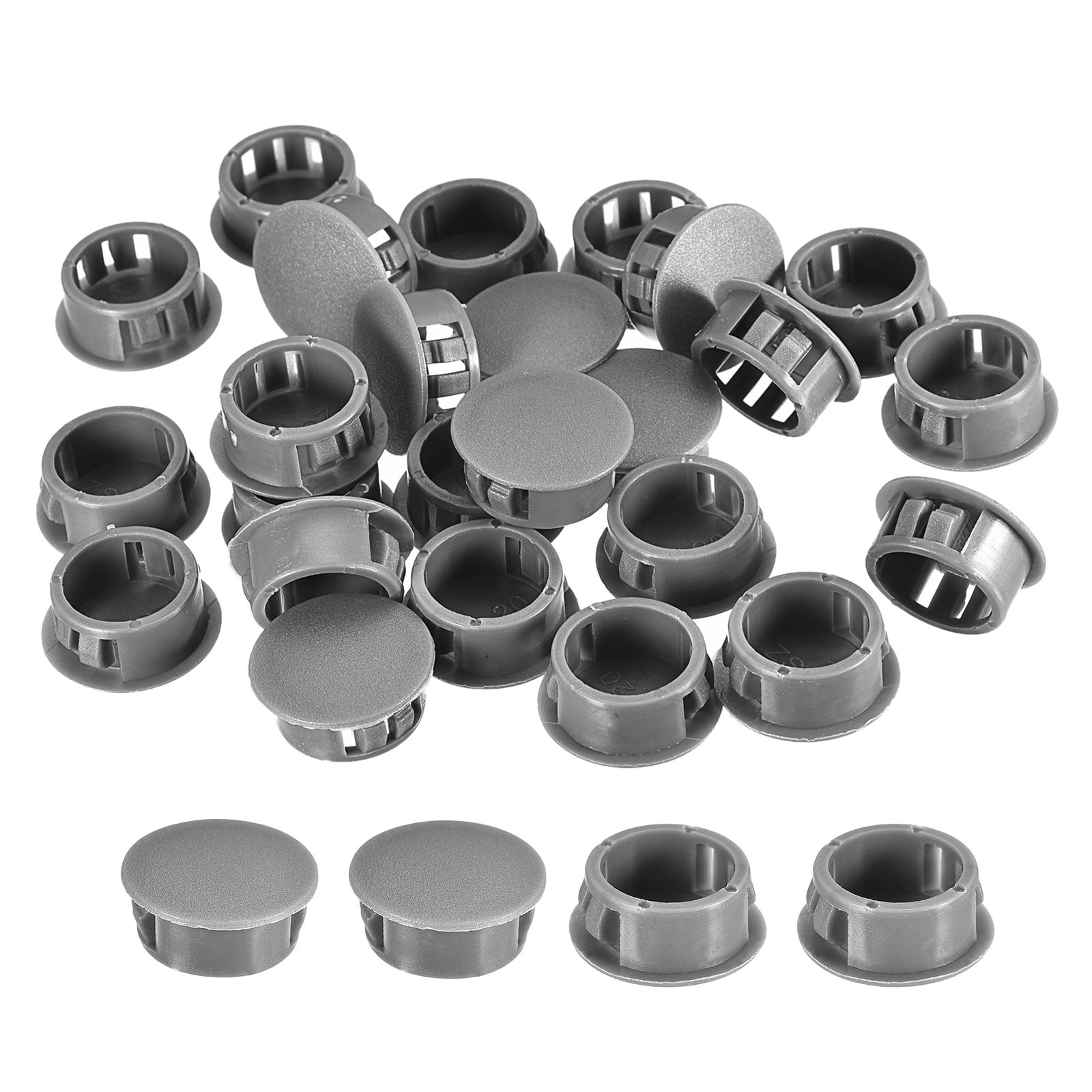 Uxcell 36Pack 25/32" Plastic Hole Plugs Panel Flush Type Knockout ...