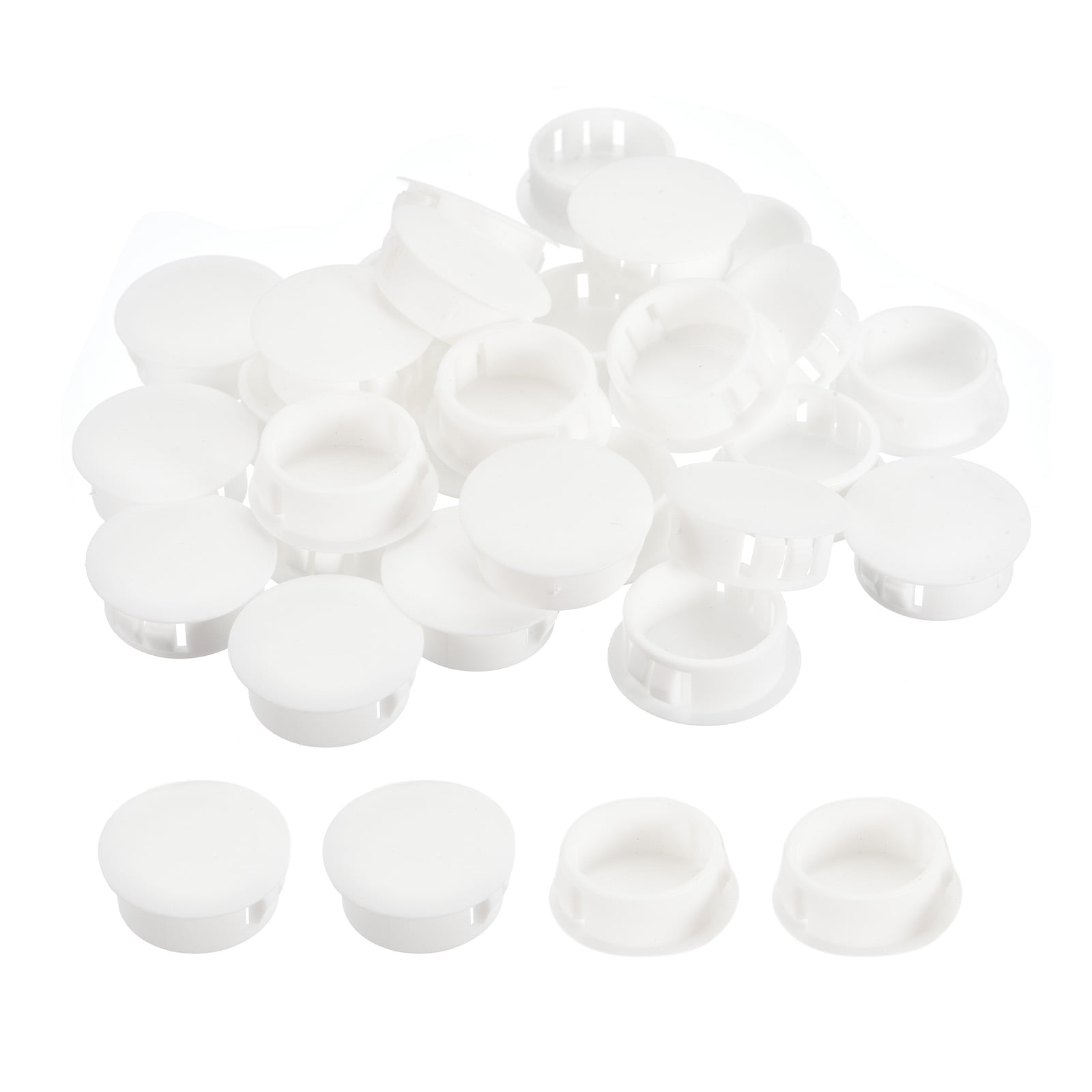 Uxcell 36Pack 31/32" Plastic Hole Plugs Panel Flush Type Knockout ...