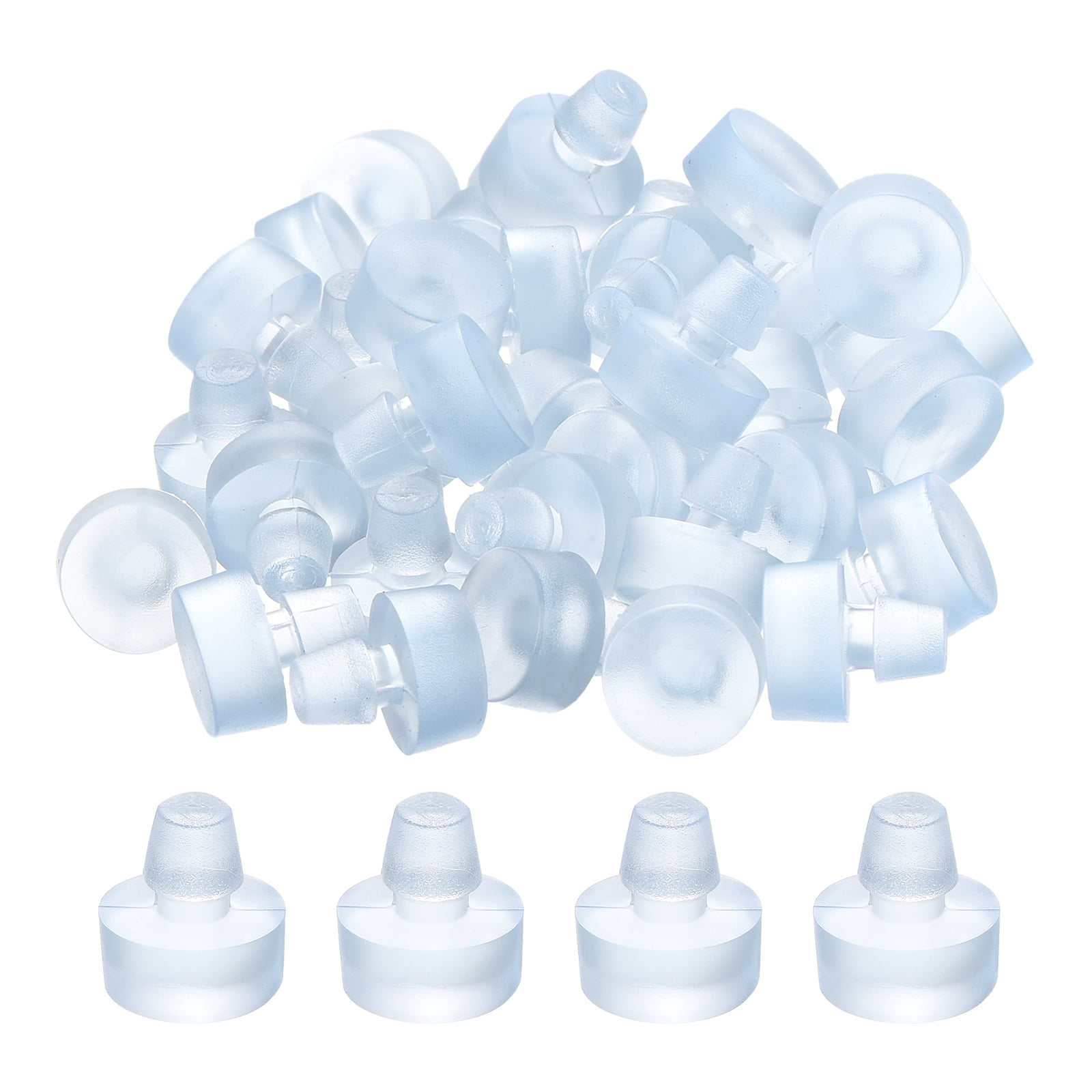 Uxcell 36Pack 5.5mm/0.22 Glass Table Top Bumpers with Stem for Patio ...