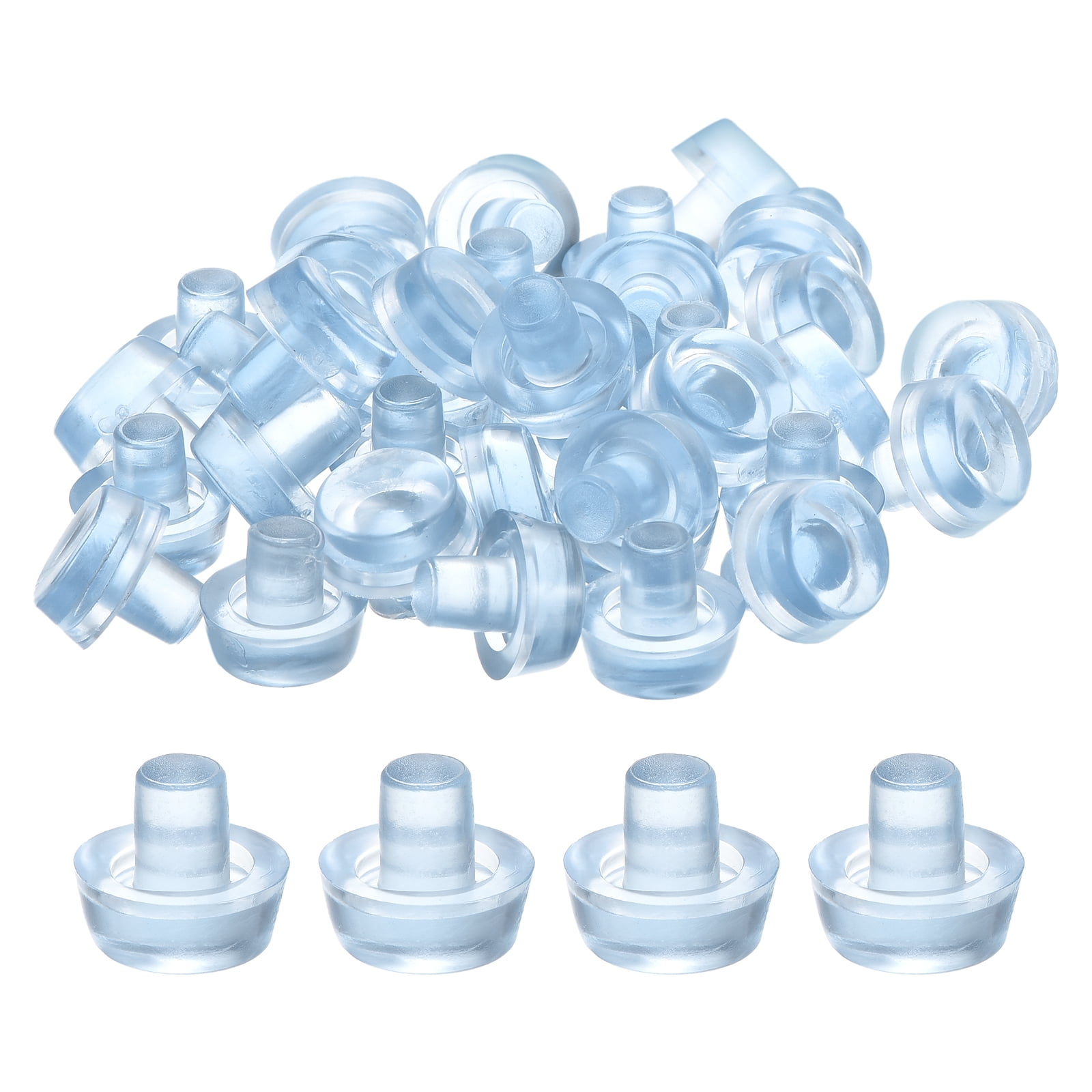 Uxcell 36Pack 6mm/0.24 Glass Table Top Bumpers with Stem for Patio ...