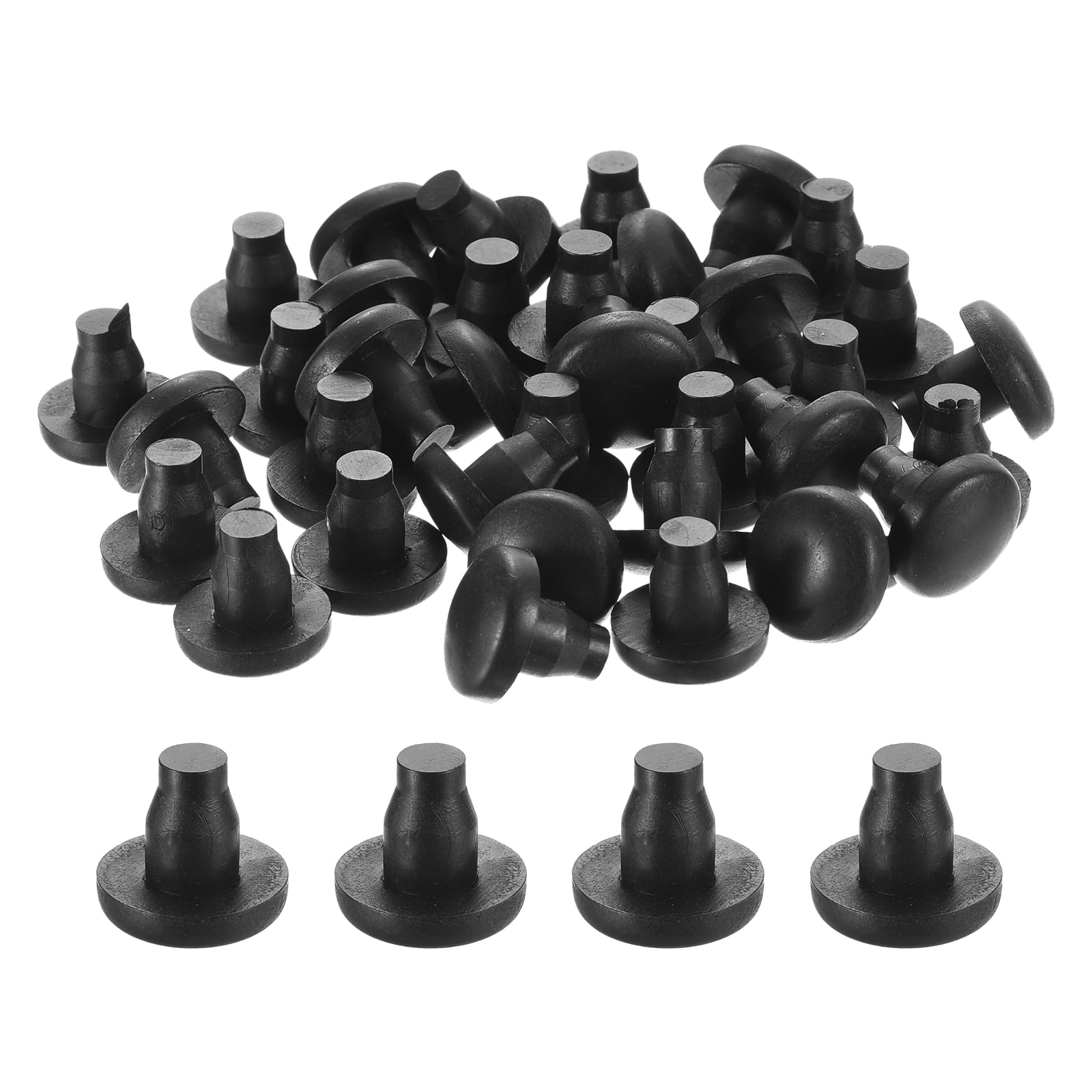 Uxcell 36Pack 7mm/0.28 Glass Table Top Bumpers with Stem for Patio ...