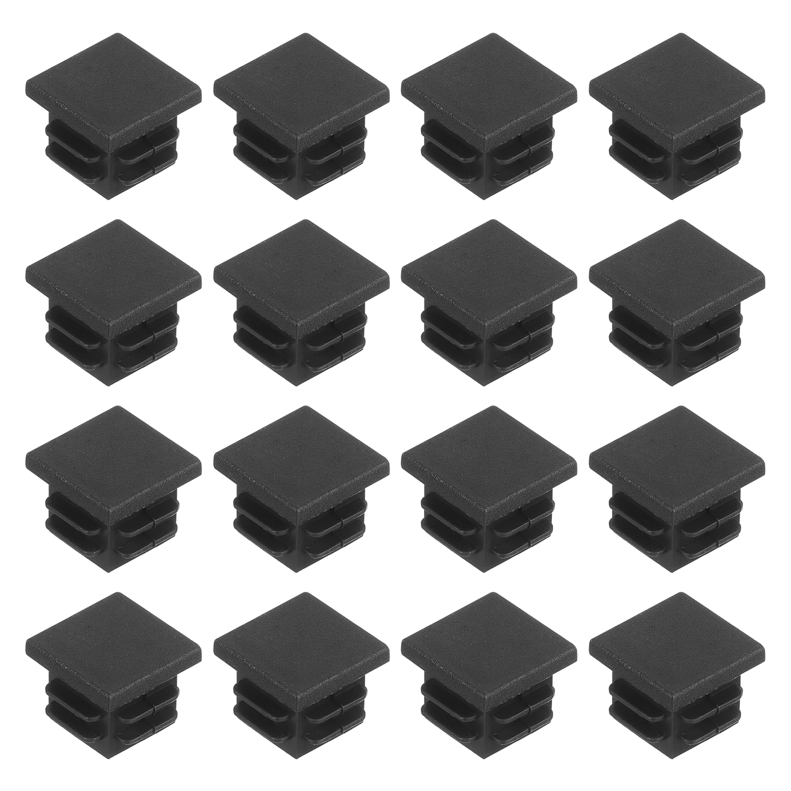 Uxcell 36Pack Square Plastic Plug Insert, 0.75" x 0.75" Black Plastic ...