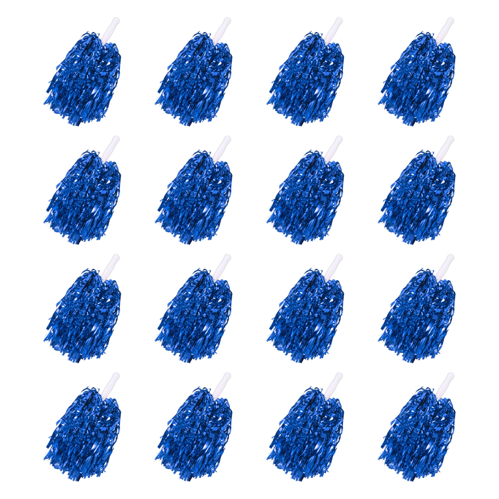 Uxcell 36Pcs Cheerleading Pom Poms with Baton Handle for Game Sports ...