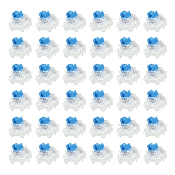 Uxcell 36Pcs Keyboard Switches (3-Pin 50gf Light Blue) - Accurate ...