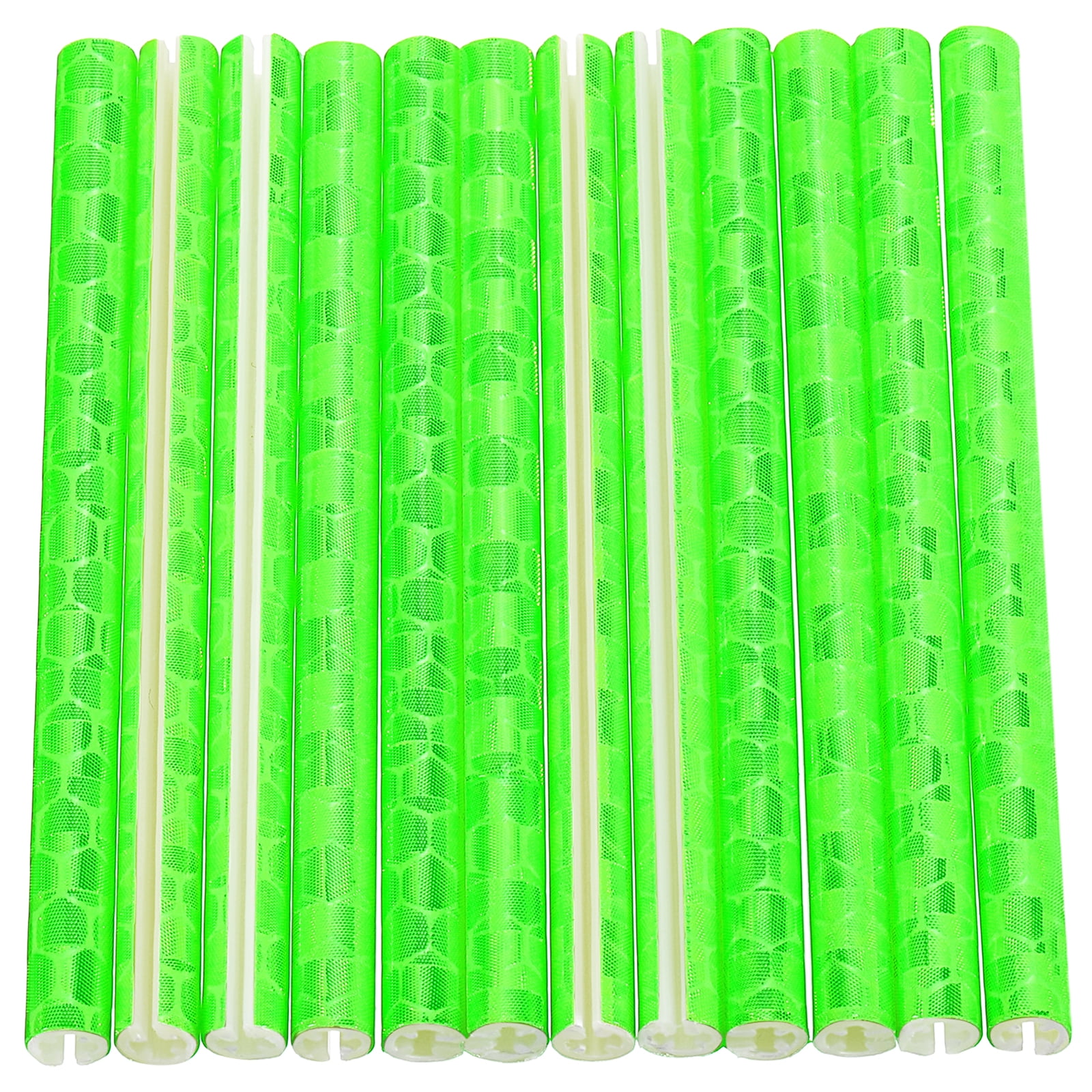 Uxcell 36pcs Bike Reflective Spoke Skin Plastic Bicycle Spoke ...