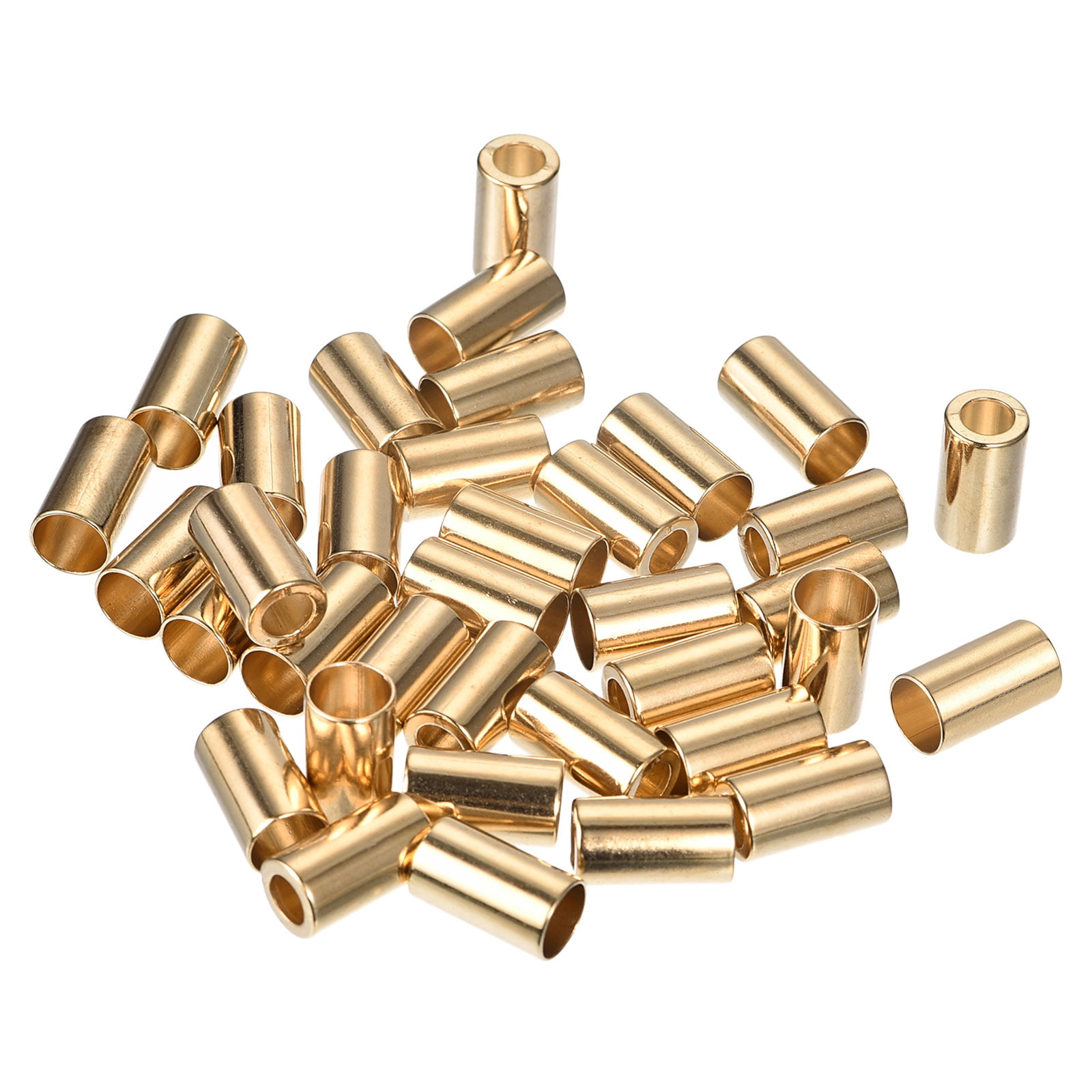 Uxcell 36pcs Cord End Lock Metal Drawstring Rope Stopper Column Rope ...